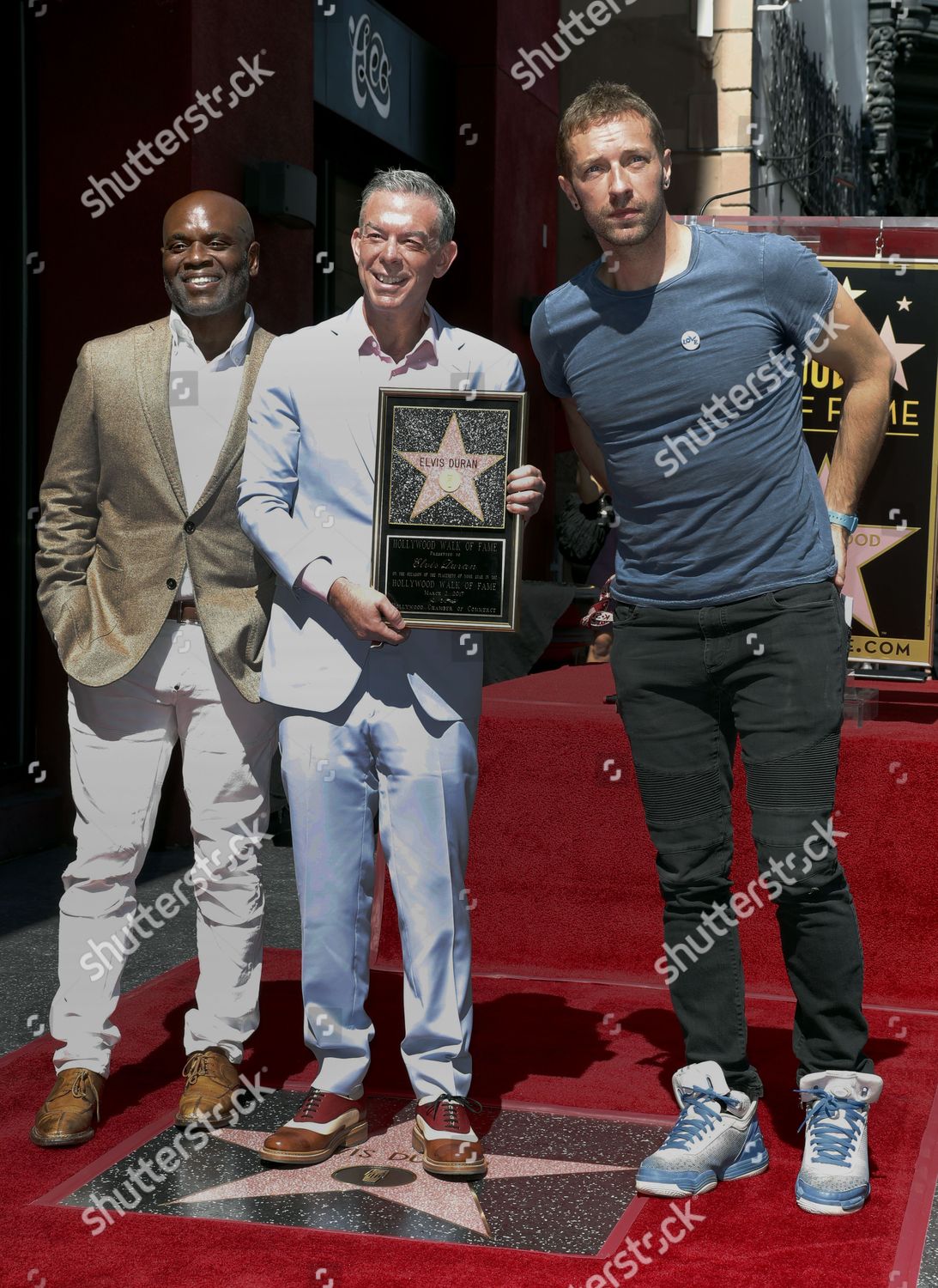Elvis Duran La Reid Chris Martin Editorial Stock Photo - Stock Image ...