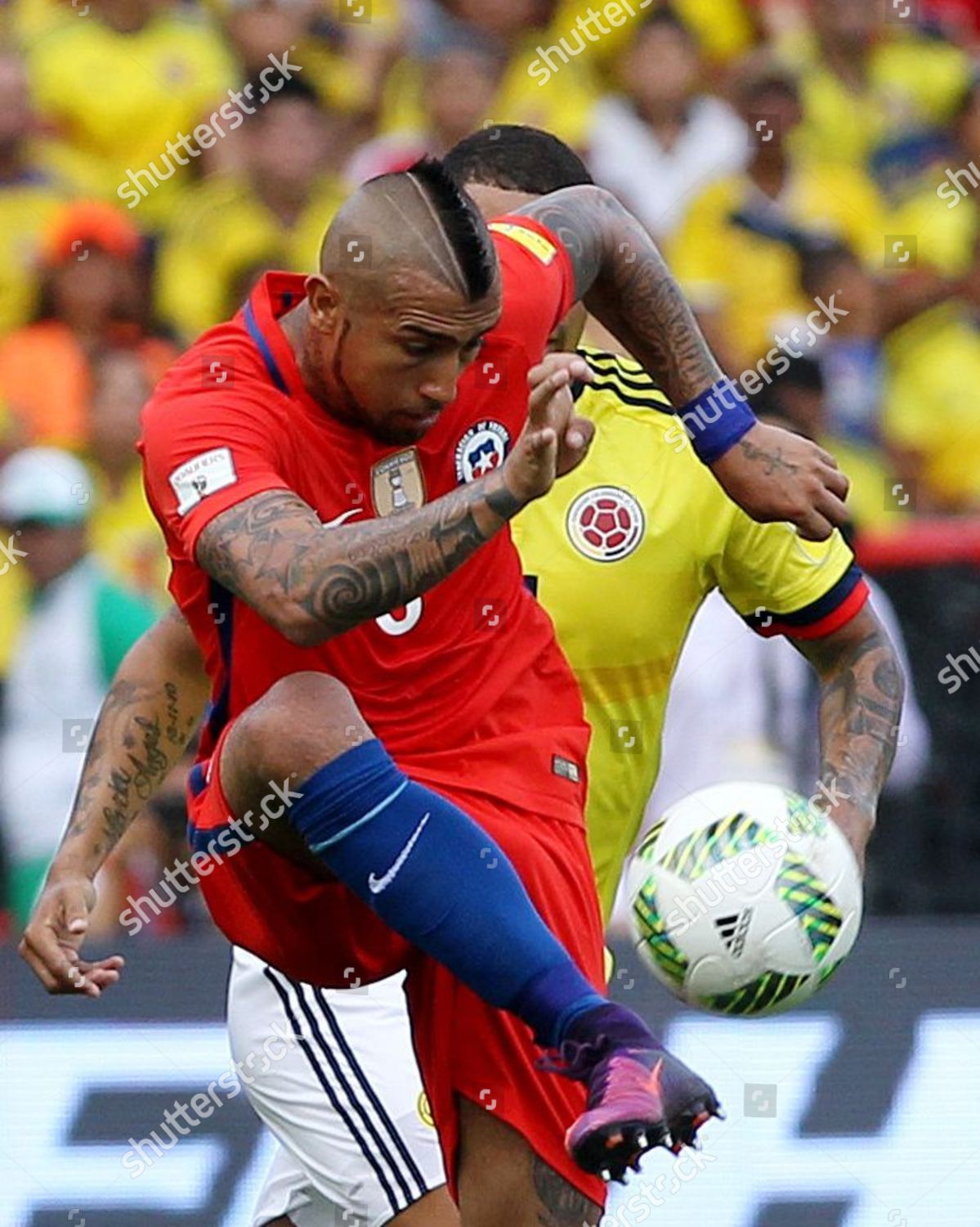 Chiles Arturo Vidal Action During Fifa Editorial Stock Photo - Stock ...