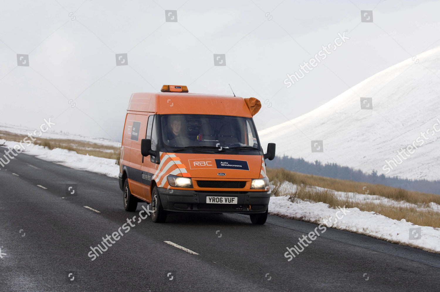 Rac Breakdown Van Driving Through Brecon Editorial Stock Photo - Stock ...