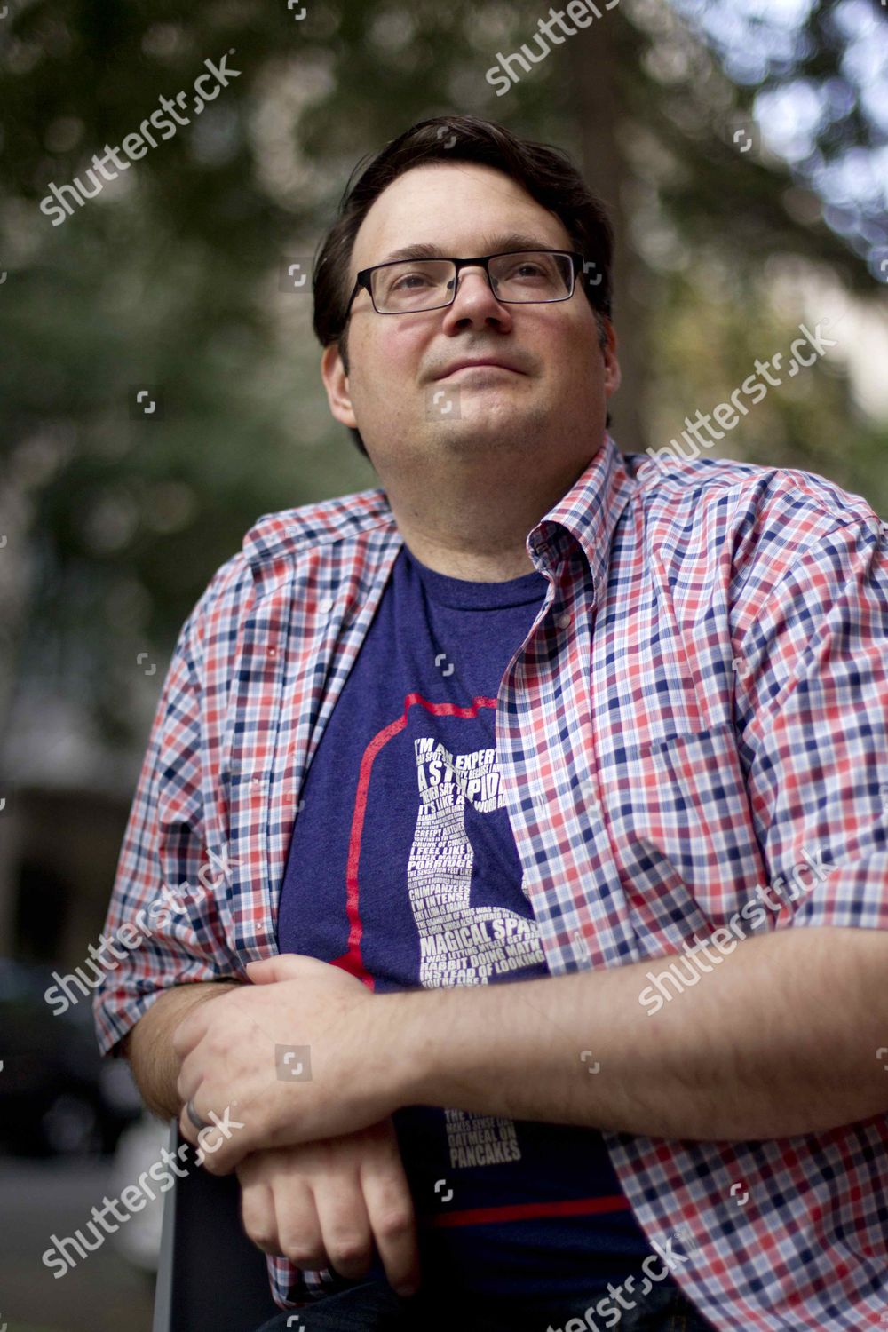 Us Writer Brandon Sanderson Poses Photographers Editorial Stock Photo ...