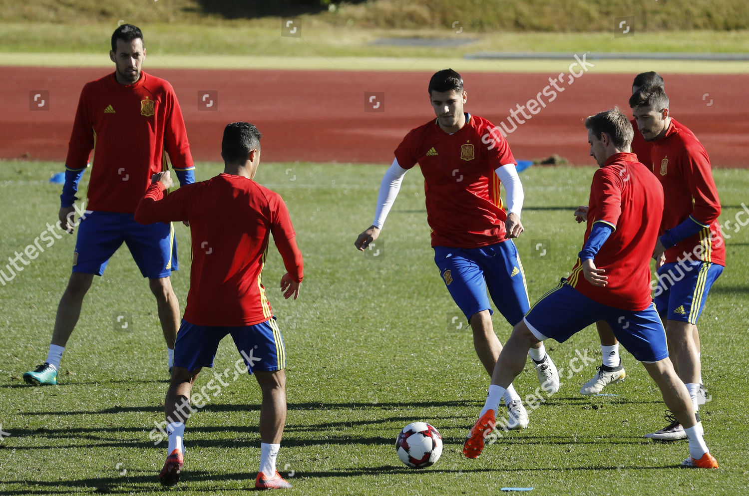 Spanish National Soccer Teams Players L Editorial Stock Photo - Stock ...