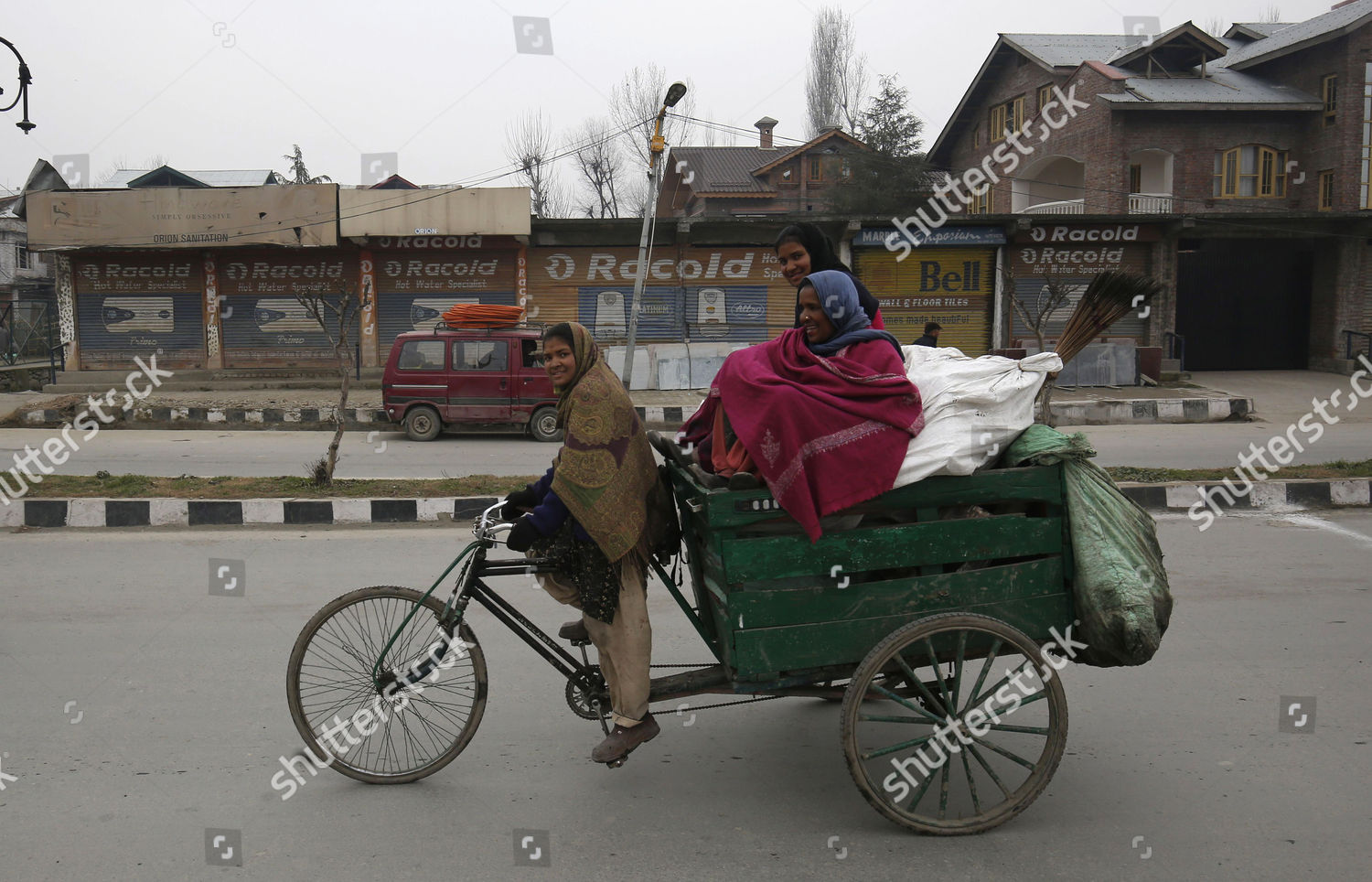 Indian Rag Pickers Ride Hand Cart Editorial Stock Photo - Stock Image ...