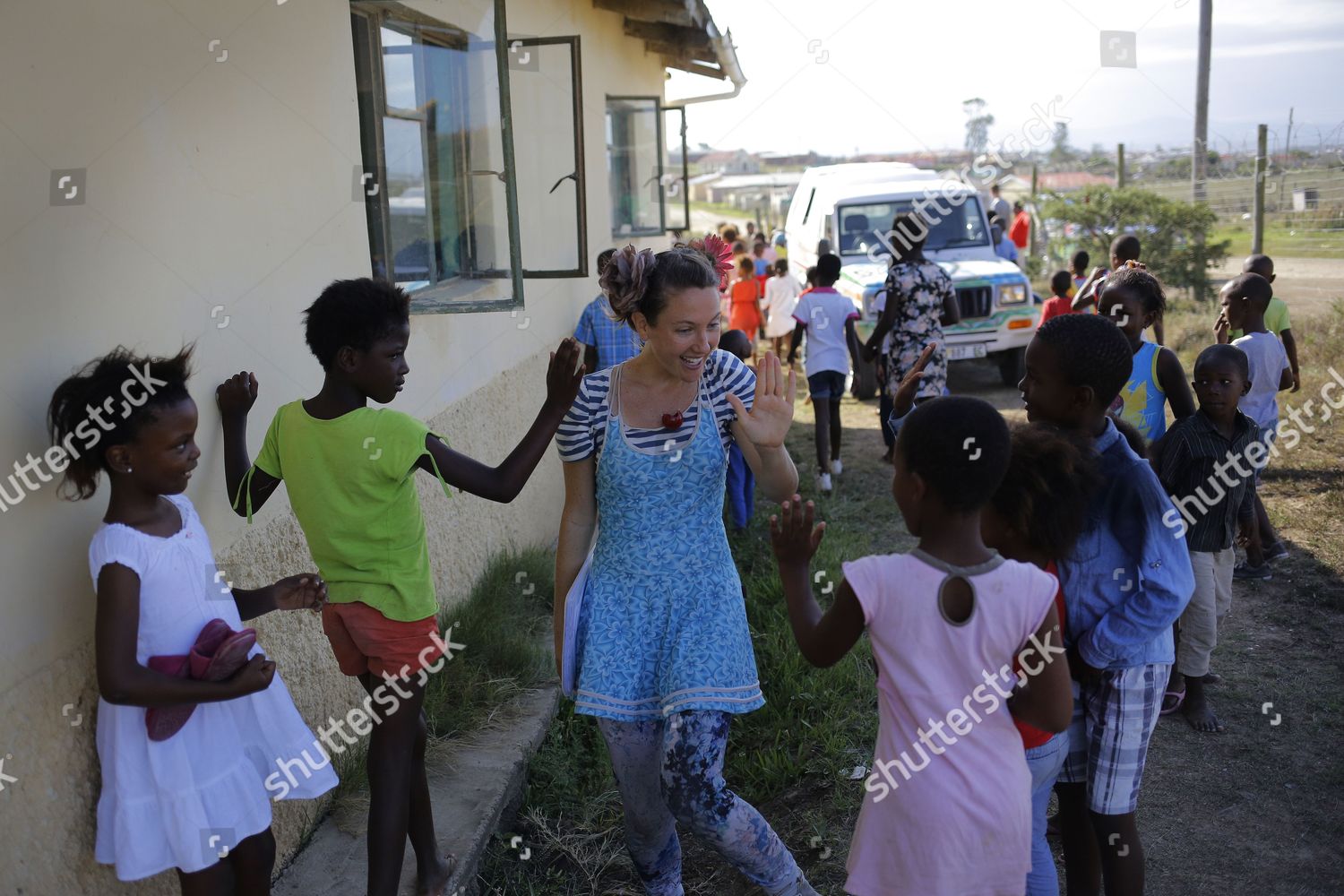 Clown Banana Annabel Morgan Interacts School Editorial Stock Photo ...