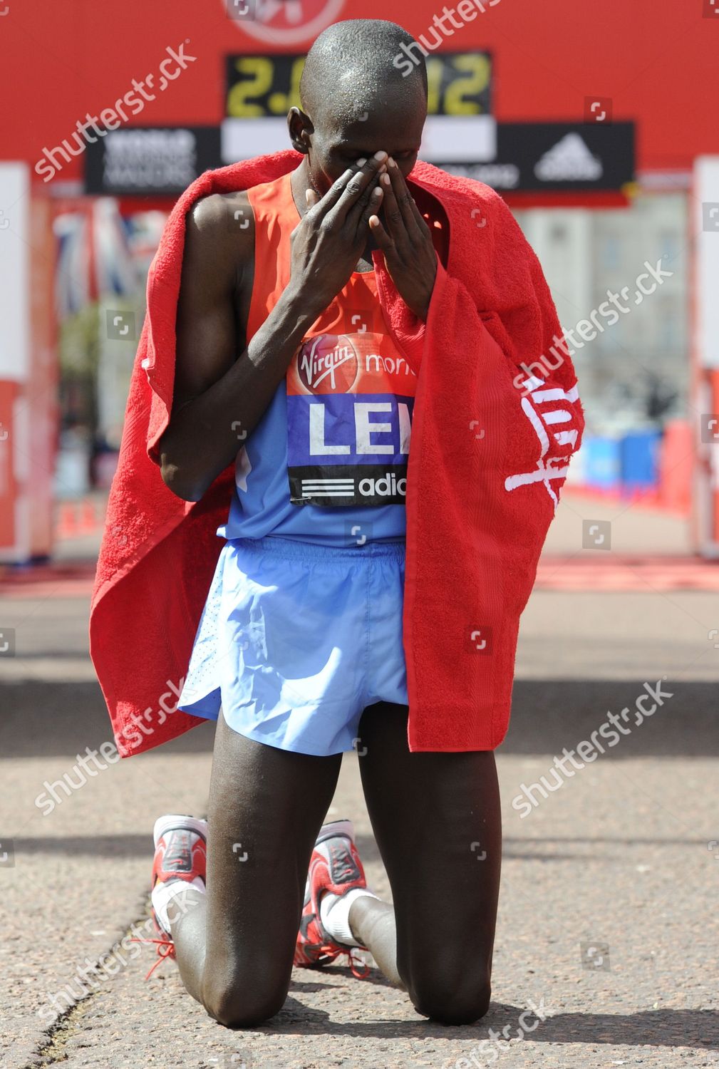 Kenyas Martin Lel Arrives Second Place Editorial Stock Photo - Stock ...