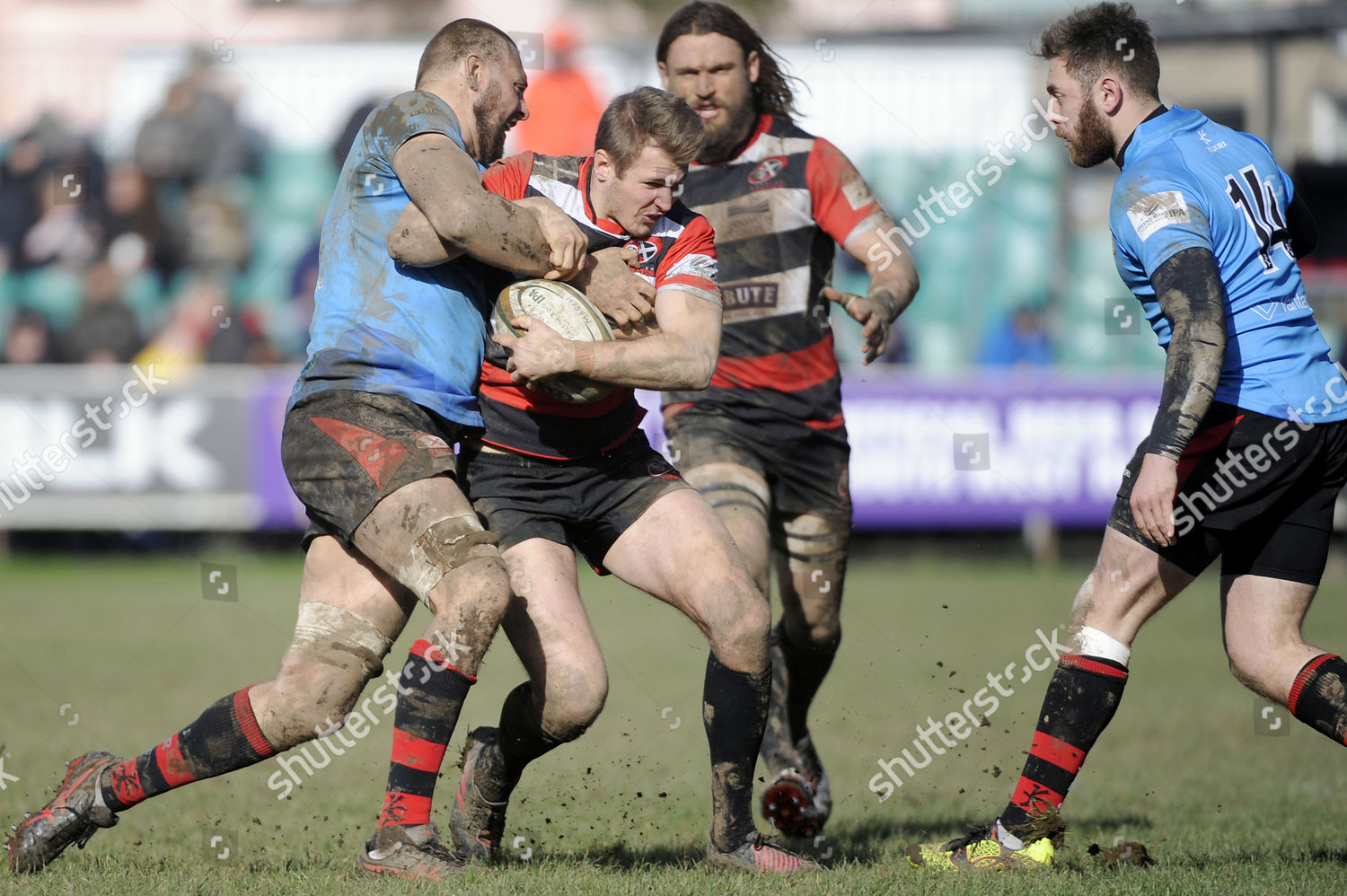Cornish Pirates Fullback Toby May Tackled Editorial Stock Photo - Stock ...