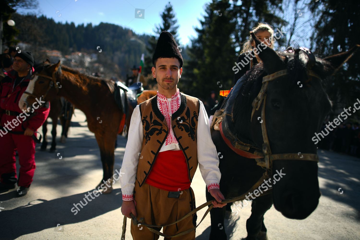 Bulgarian Man Poses His Horse During Editorial Stock Photo - Stock ...