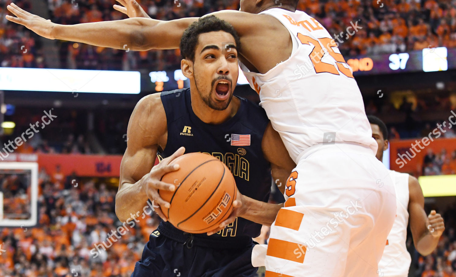 Georgia Tech Forward Quinton Stephens 12 Editorial Stock Photo - Stock ...
