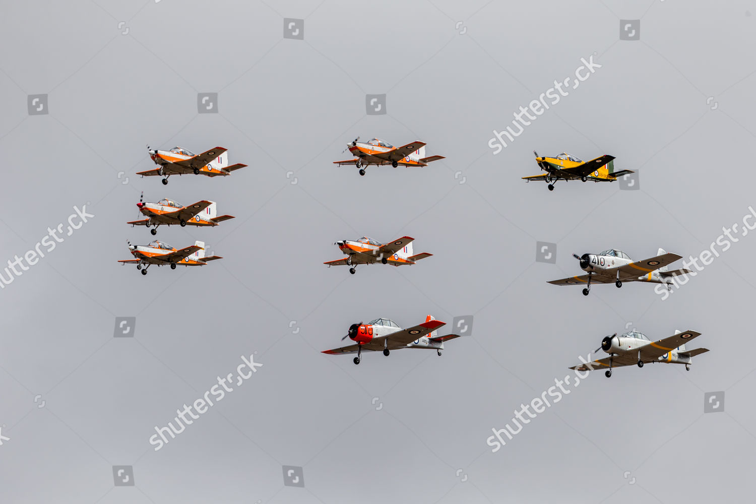 Ct4 Aircraft Winjeels Flying Formation Editorial Stock Photo - Stock ...