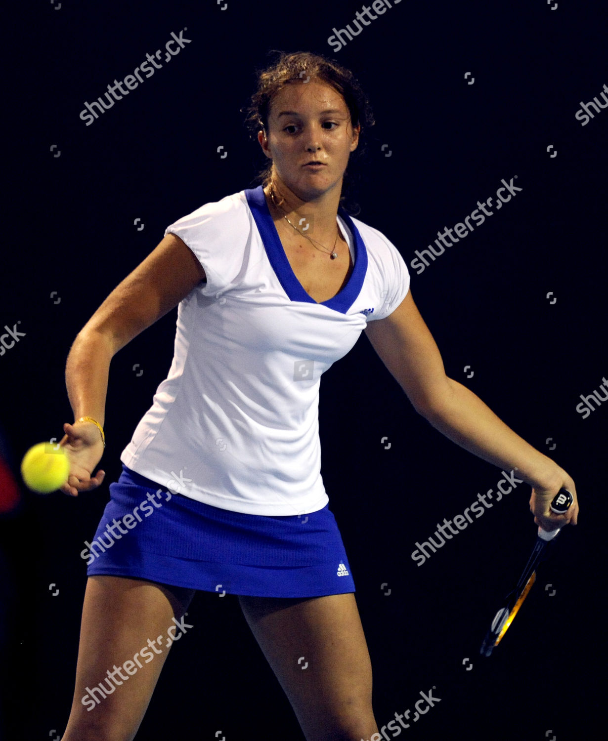Laura Robson Hits Forehand United Kingdom Editorial Stock Photo - Stock ...