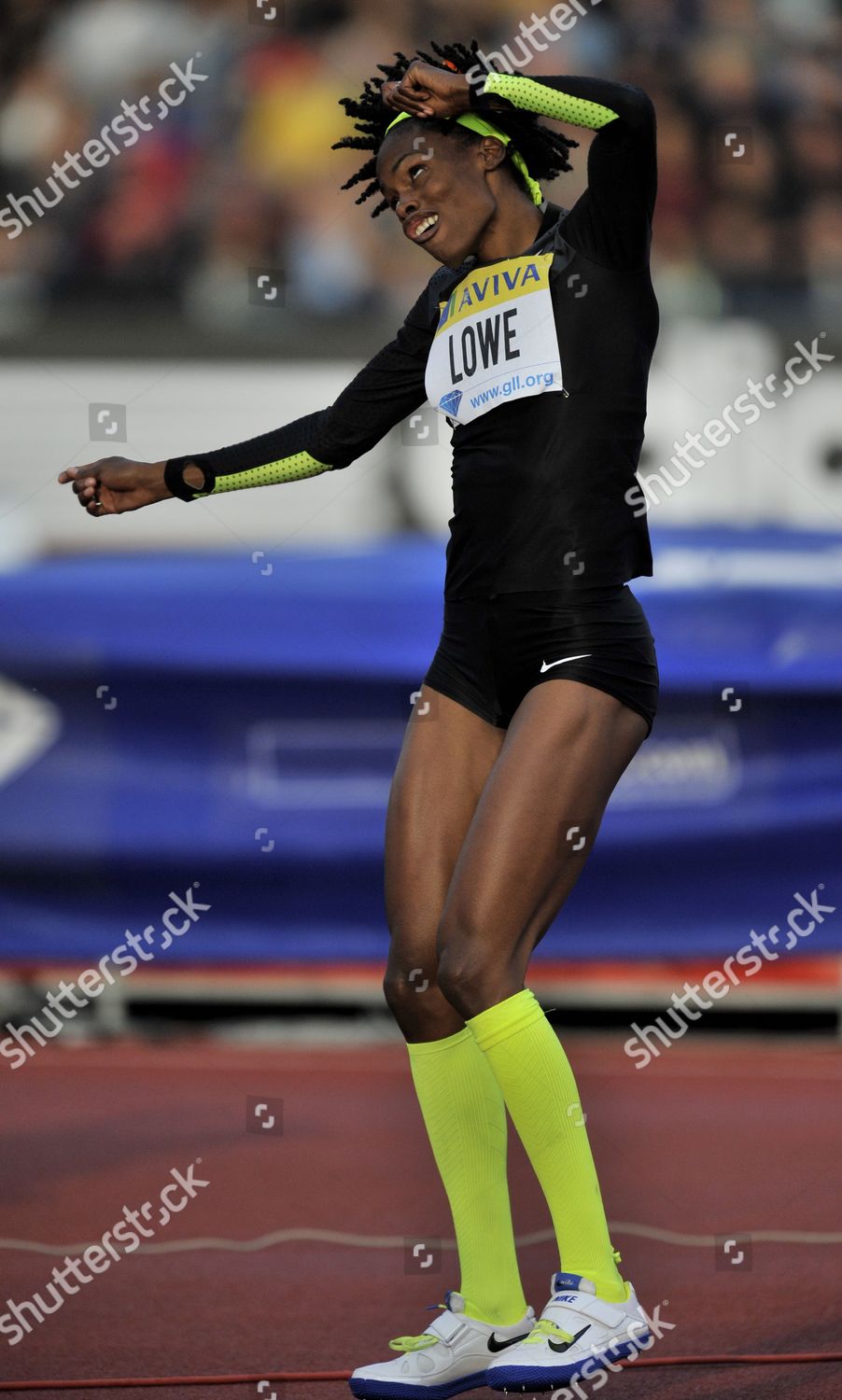Chaunte Lowe Usa Celebrates Her Best Editorial Stock Photo - Stock ...