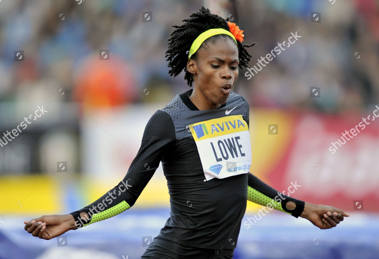 Chaunte Lowe Usa Celebrates Her Best Editorial Stock Photo - Stock ...