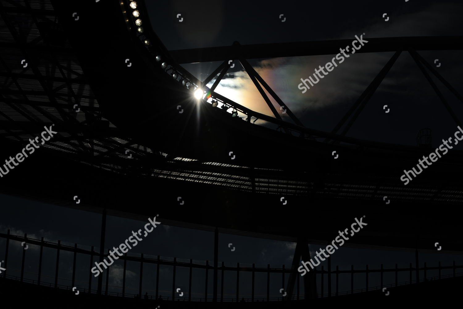 Sun Shines Through Roof Structure Emirates Editorial Stock Photo ...