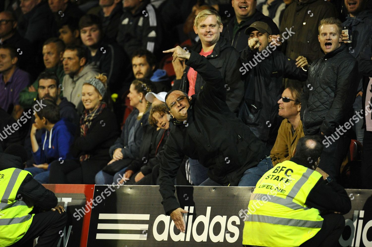 Brentford Fans Points His Middle Finger Editorial Stock Photo - Stock ...
