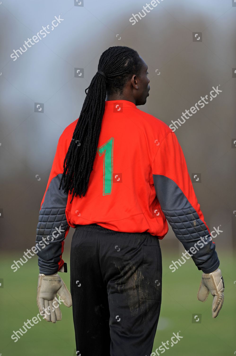Goalkeeper Long Dreadlocks During Sunday Morning Editorial Stock Photo ...
