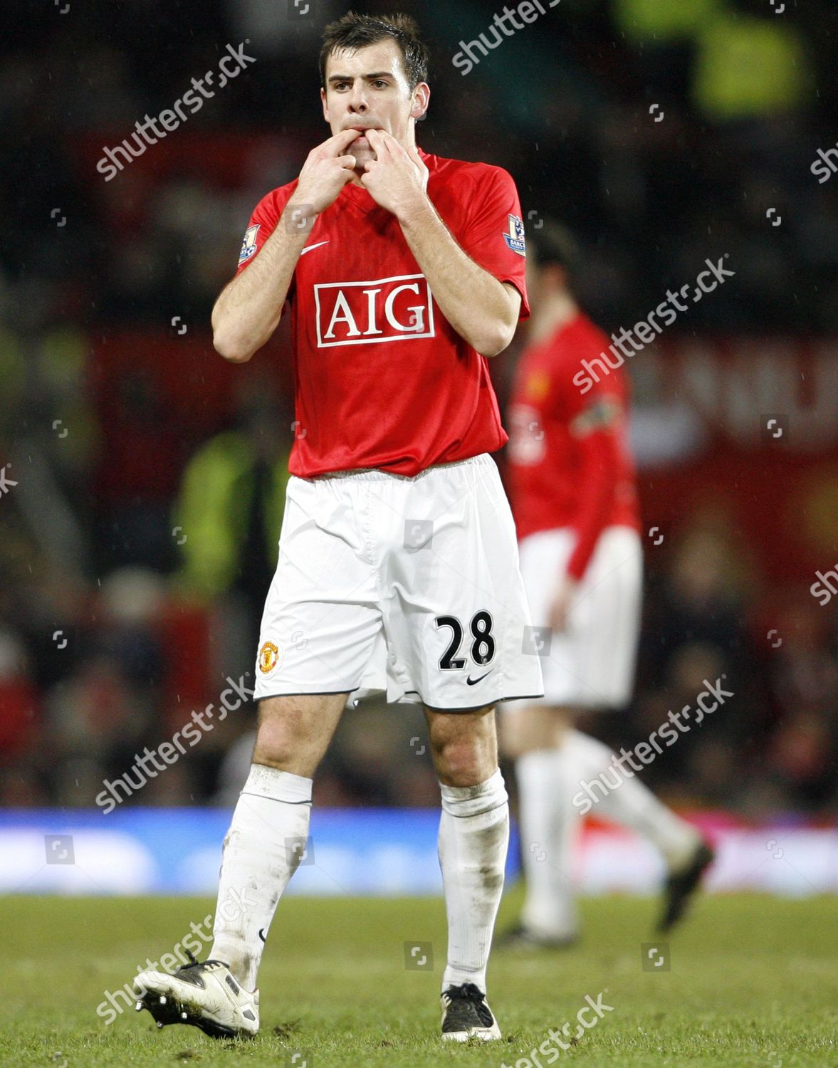 Darron Gibson Manchester United Whistles United Editorial Stock Photo ...