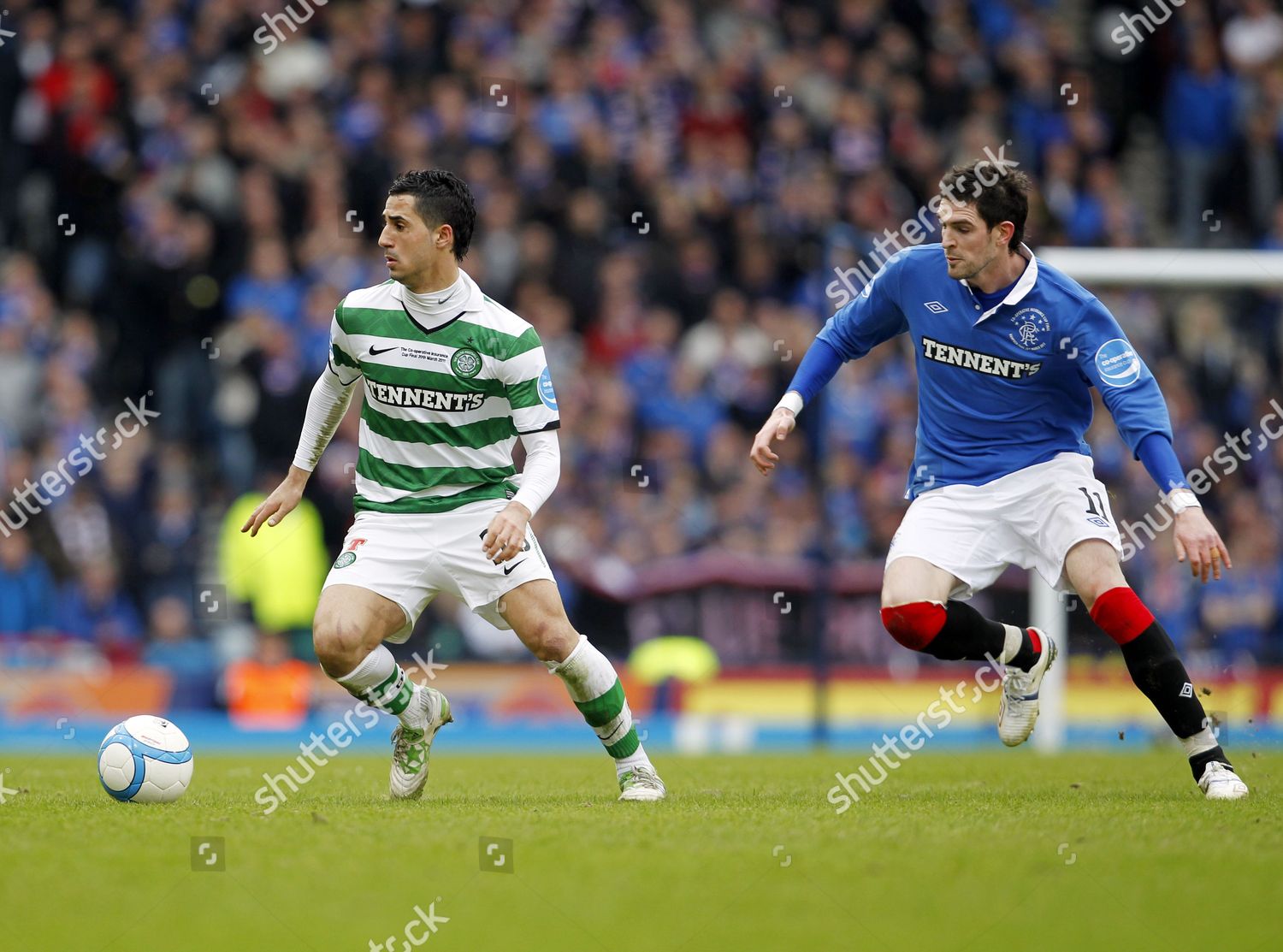 Biram Kayal Celtic Kyle Lafferty Rangers Editorial Stock Photo - Stock ...