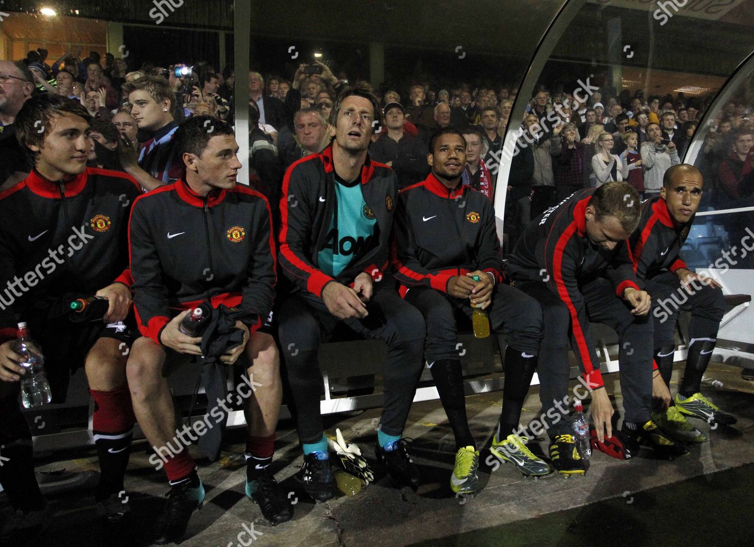 Manchester United Team Bench Including Bebe Editorial Stock Photo ...