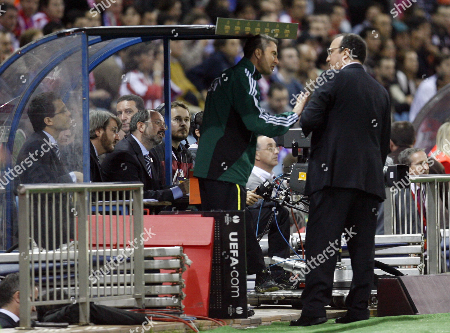 Rafael Benitez Manager Liverpool Talks Fourth Editorial Stock Photo ...