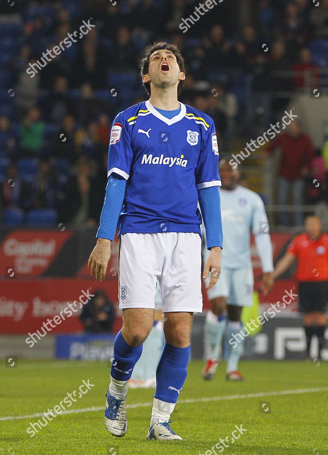Cardiff City Midfielder Peter Whittingham Shows Editorial Stock Photo ...