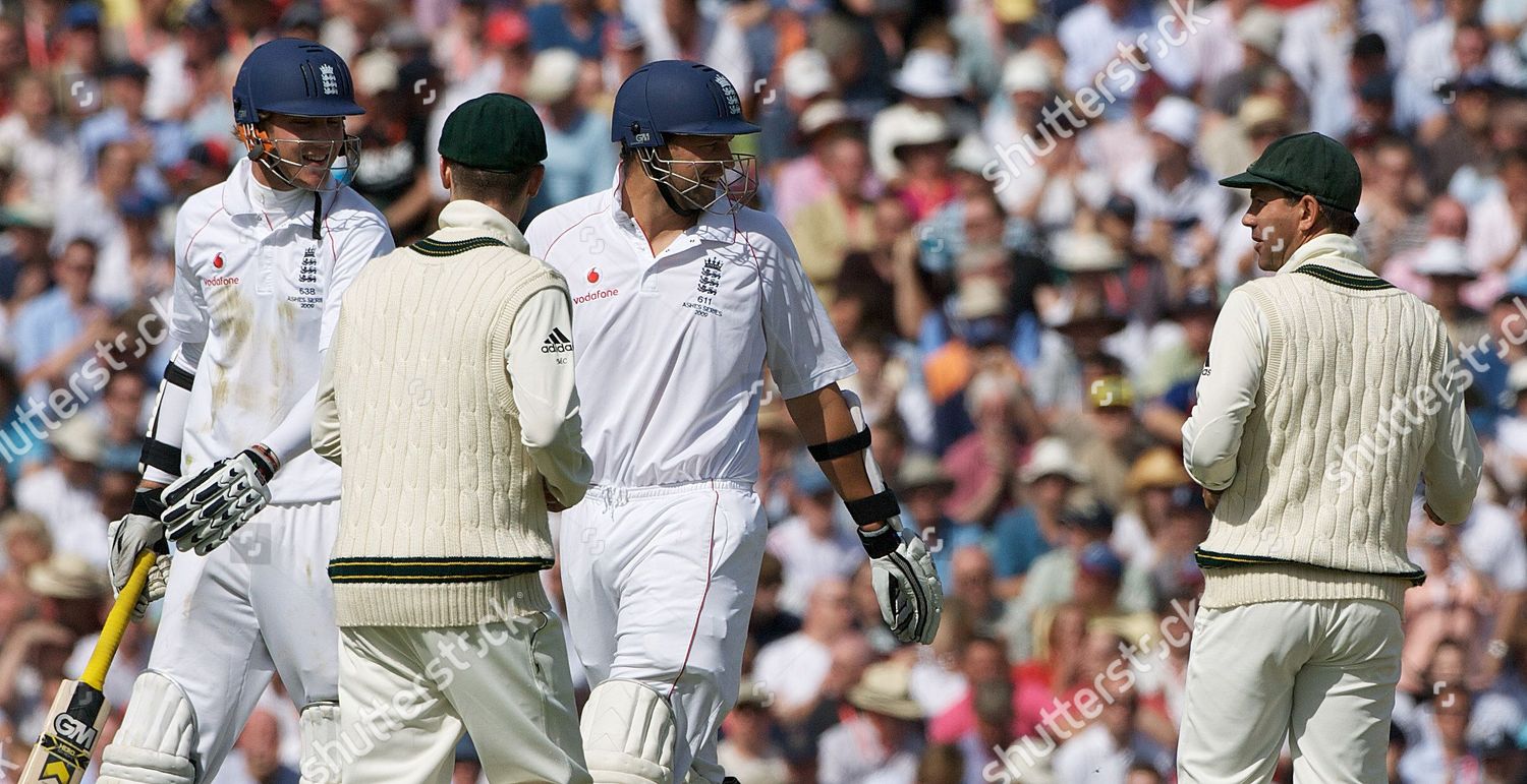 Ricky Ponting Talks Steve Harmison End Editorial Stock Photo - Stock ...