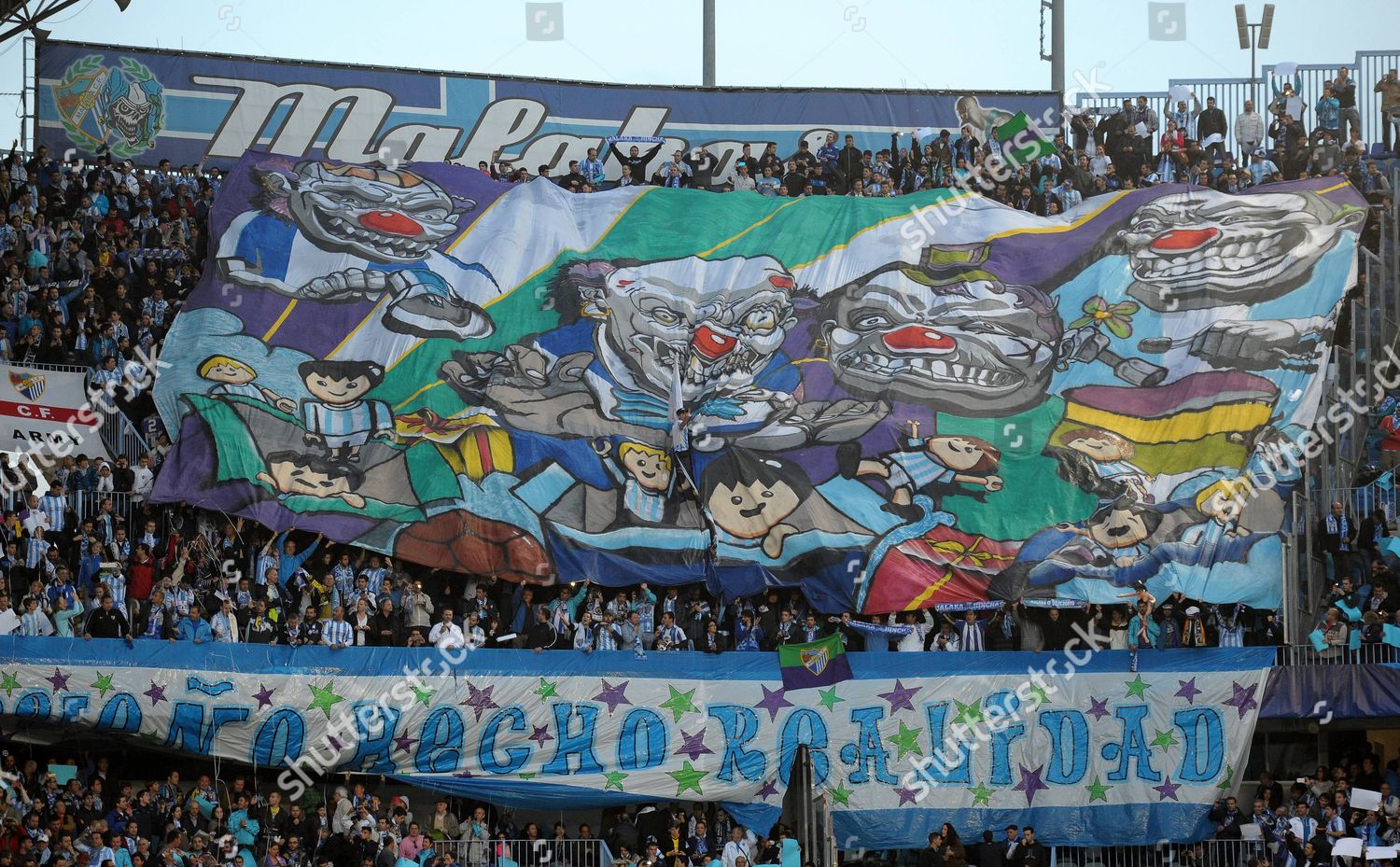 Malaga Fans Large Banner File Photo Editorial Stock Photo - Stock Image ...