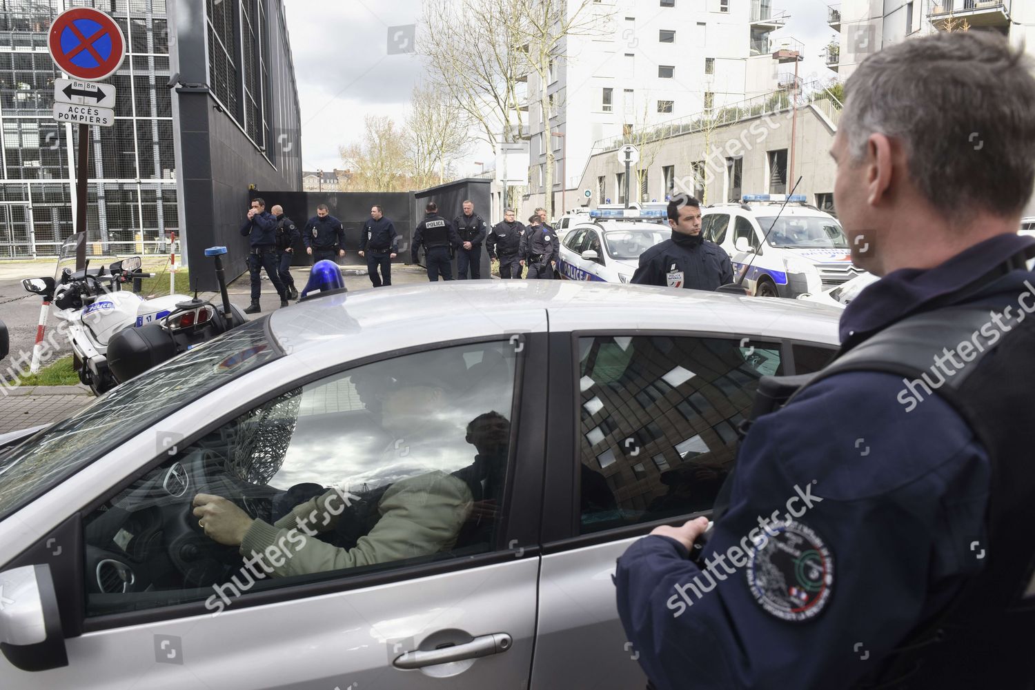 Police Convoy Cars Transporting Two Suspects Editorial Stock Photo ...