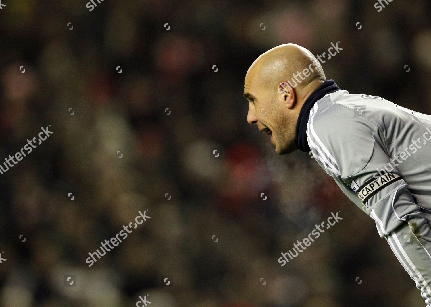 Liverpool Goalkeeper Pepe Reina Wearing Snood Editorial Stock Photo ...