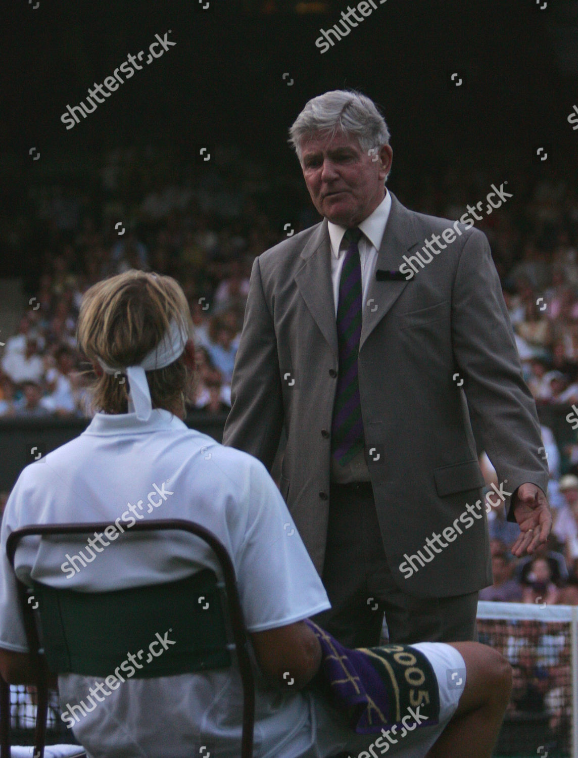 Referee Alan Mills Steps After Joachim Editorial Stock Photo - Stock ...
