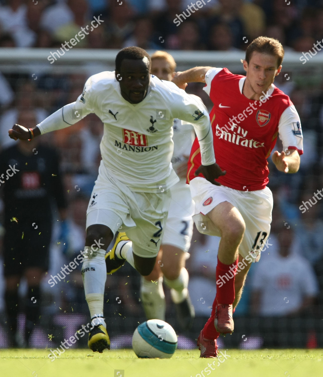 Pascal Chimbonda Tottenham Hotspur Chased By Editorial Stock Photo ...