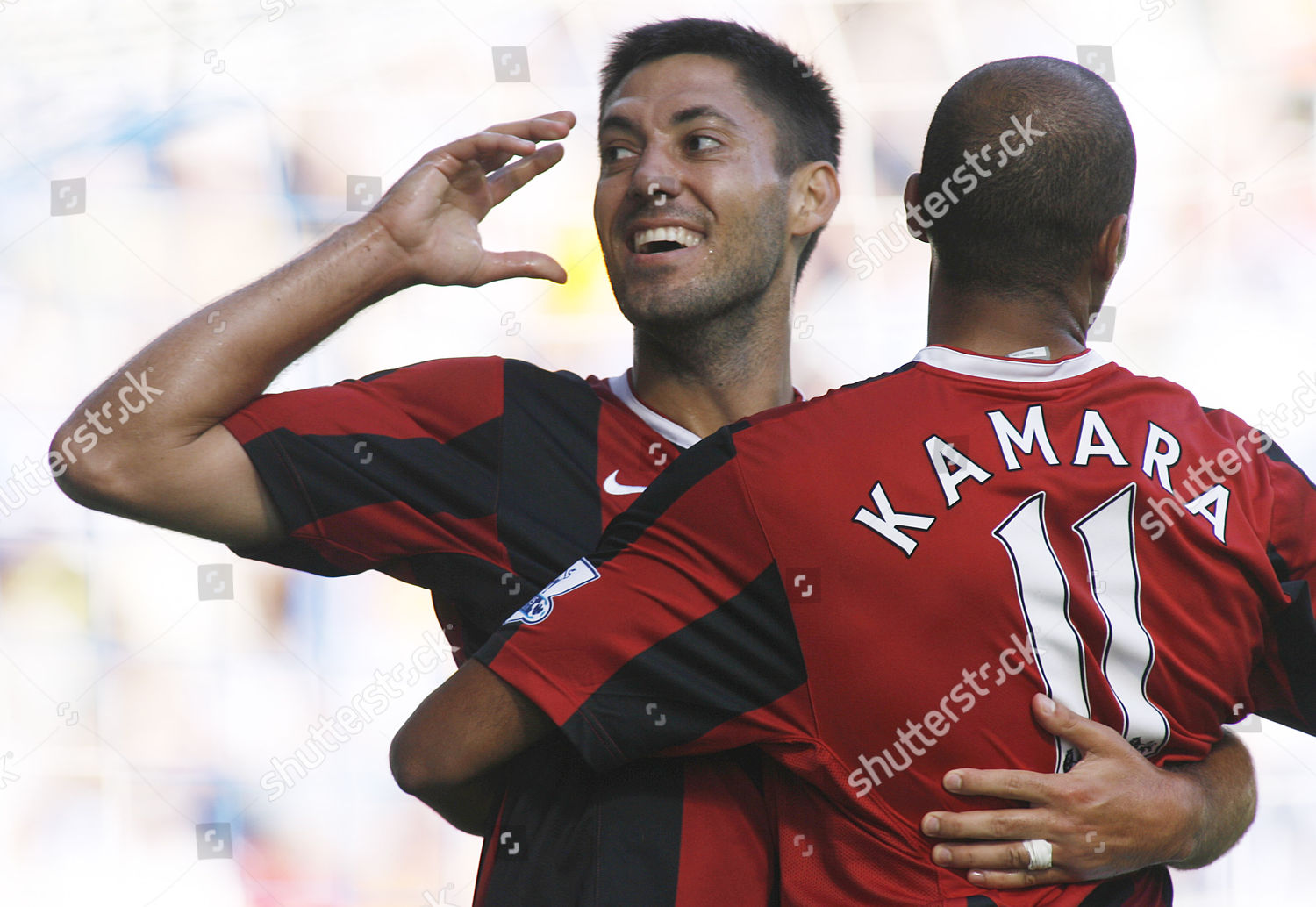 Clint Dempsey Fulham Celebrates After Scoring Editorial Stock Photo ...