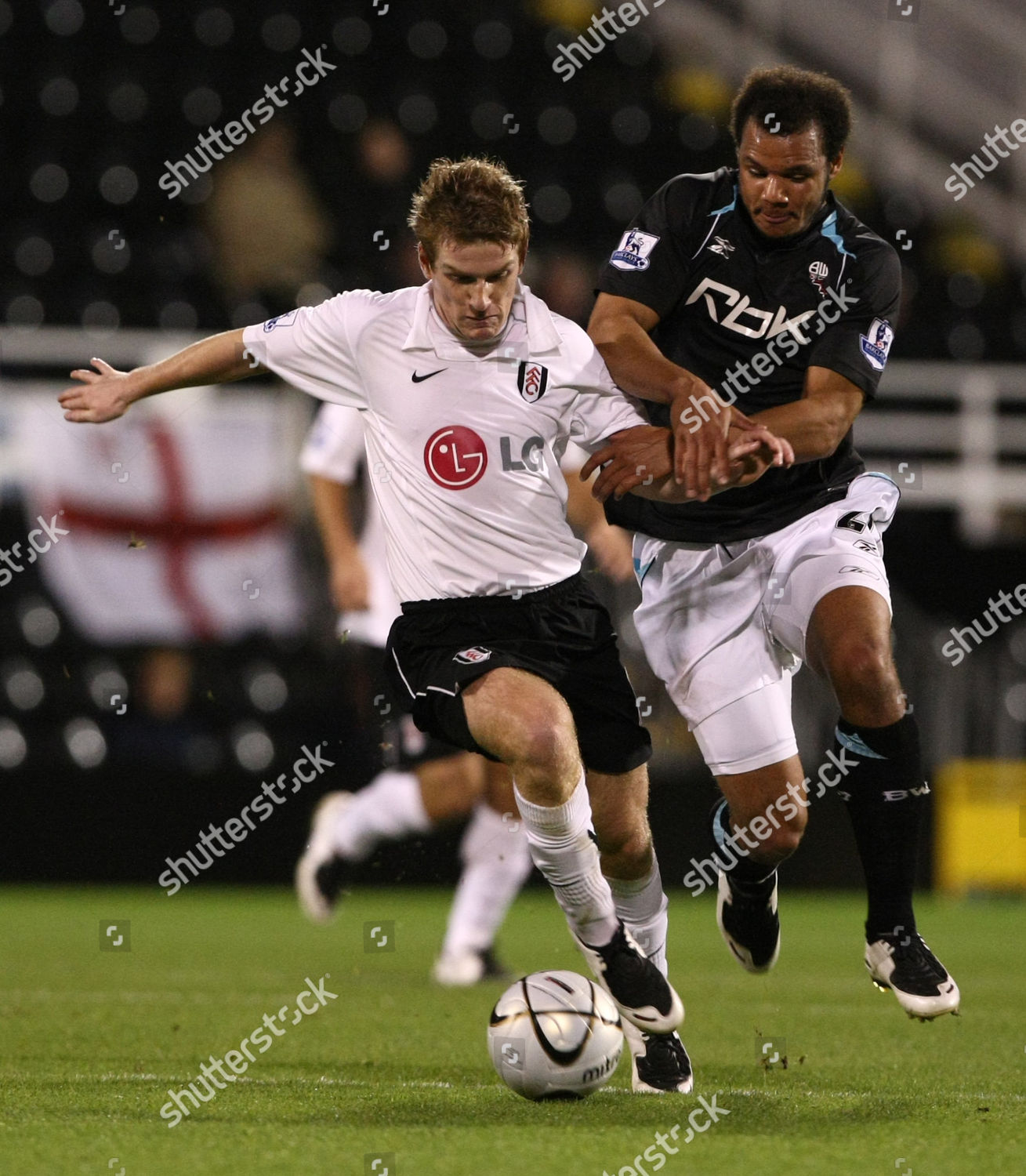 Steven Davis Fulham Daniel Braaten Bolton Editorial Stock Photo - Stock ...