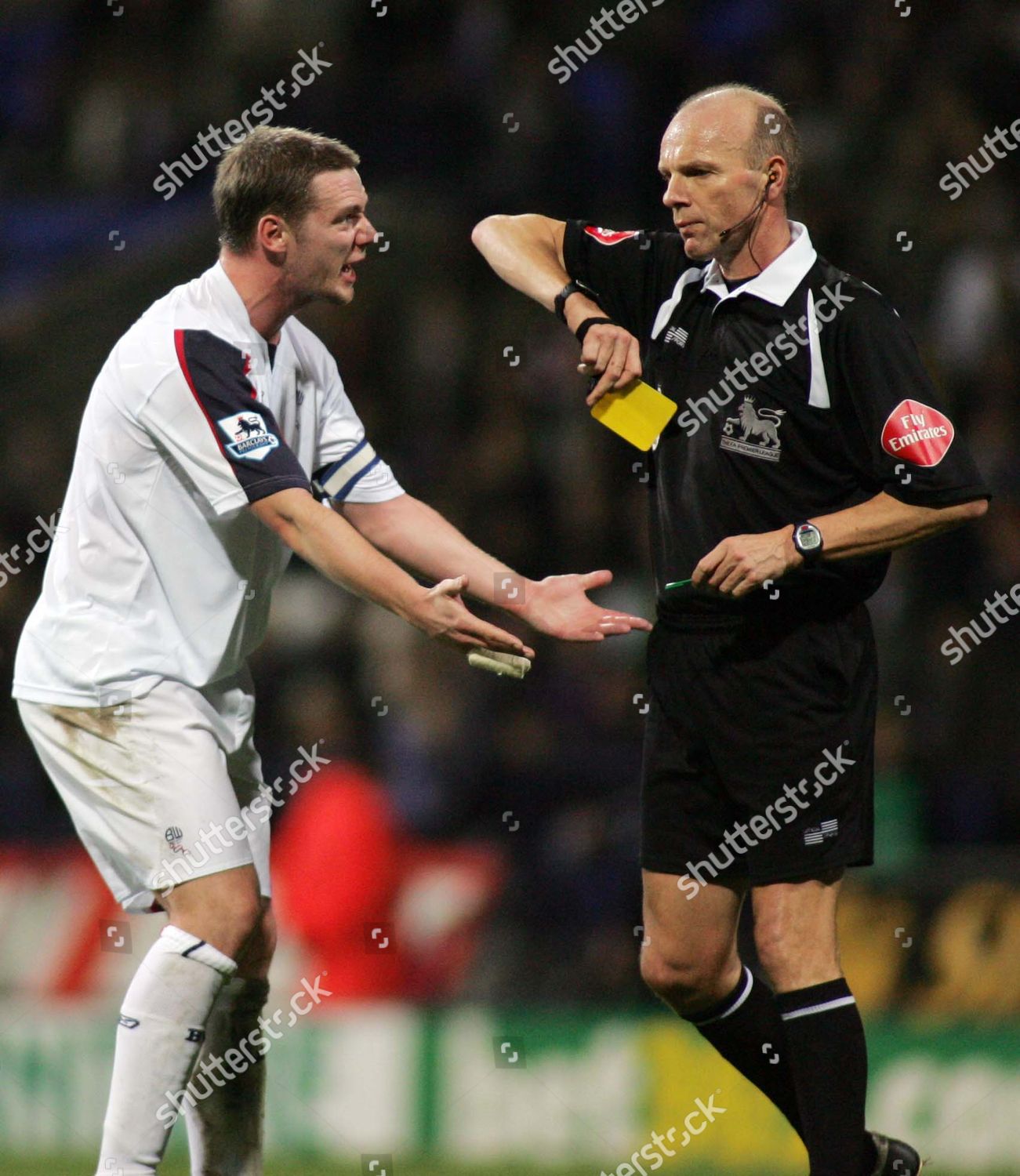 Bolton Wanderers Captain Kevin Nolan Argues Editorial Stock Photo ...