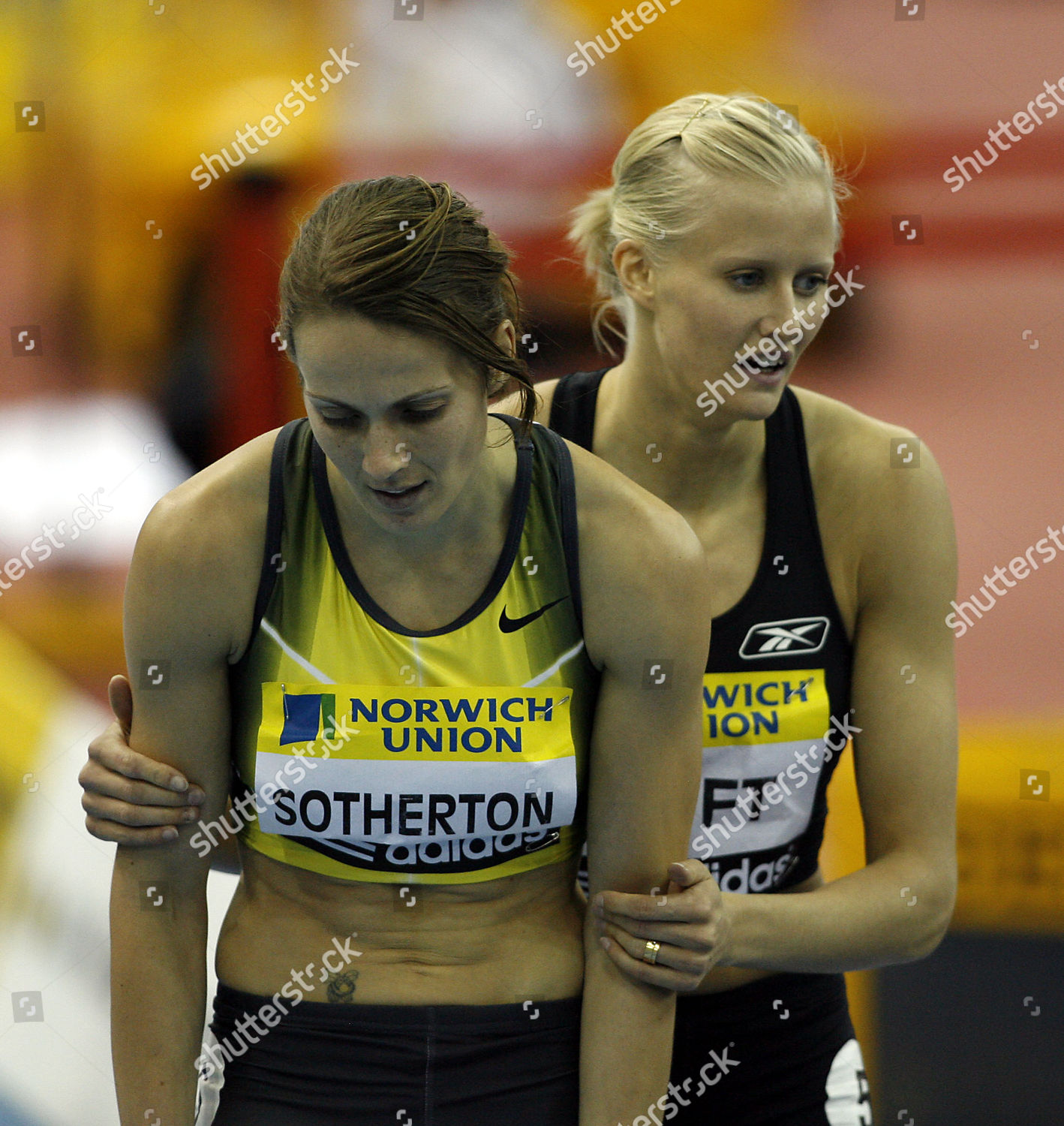 Kelly Sotherton Great Britain Hugged By Editorial Stock Photo - Stock ...