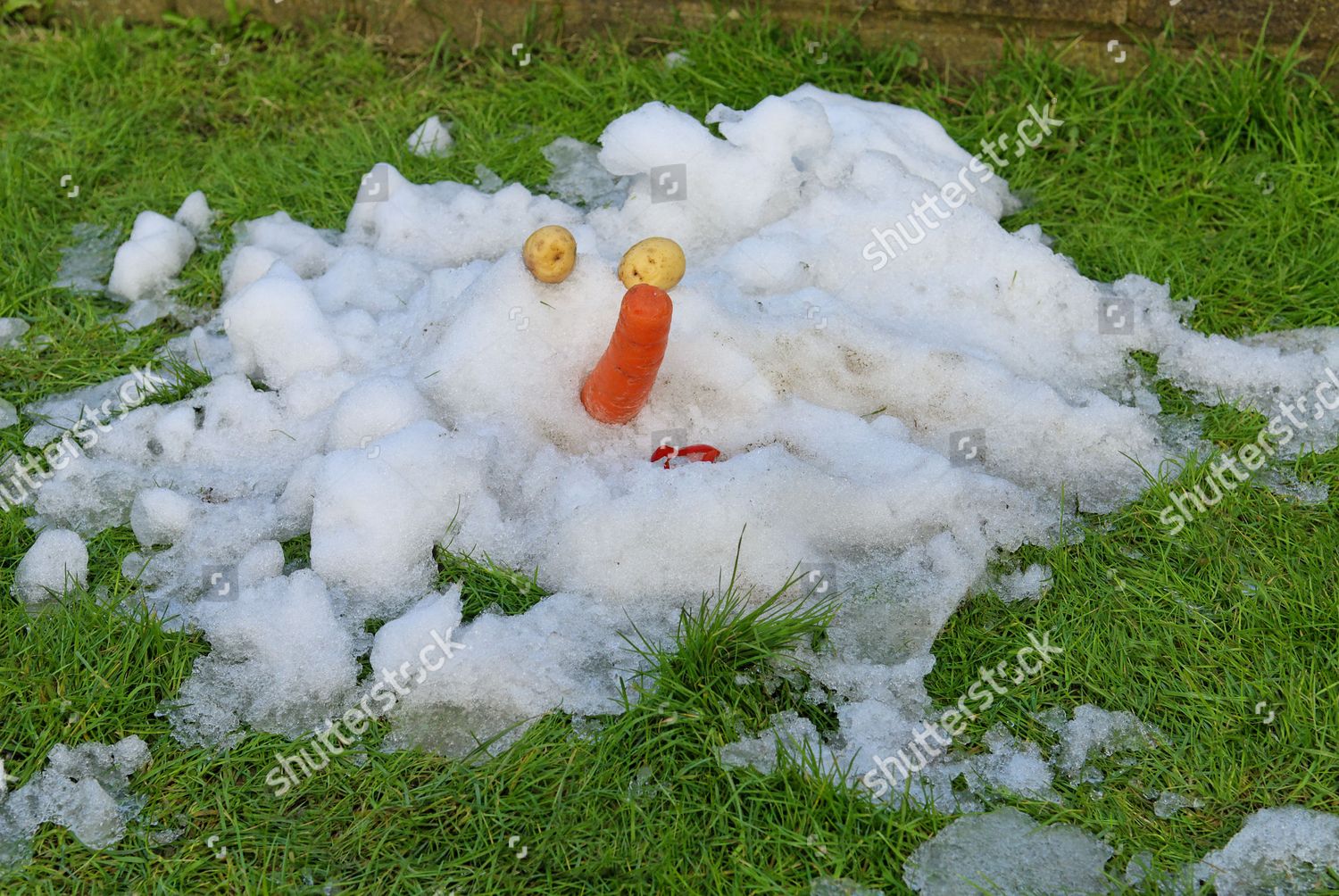 Melted Snowman Editorial Stock Photo - Stock Image | Shutterstock