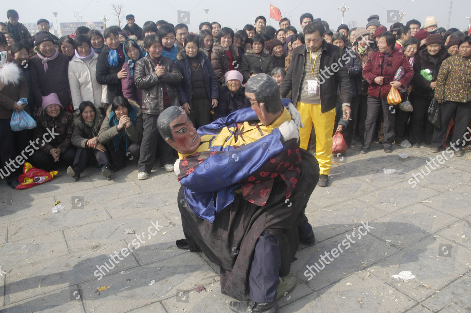 FOLK ARTISTS PERFORMING PUPPET WRESTLING CELEBRATE Editorial Stock ...