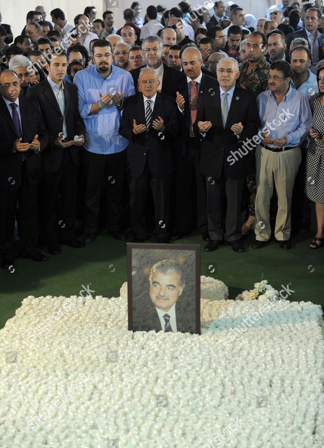 Lebanese Supporters Members Future Movement Pray Editorial Stock Photo ...