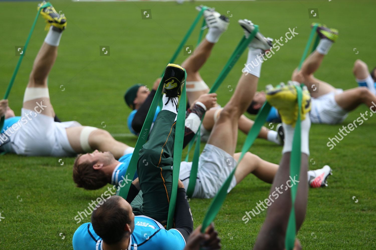 South Africa Team Stretch During Training Editorial Stock Photo - Stock ...