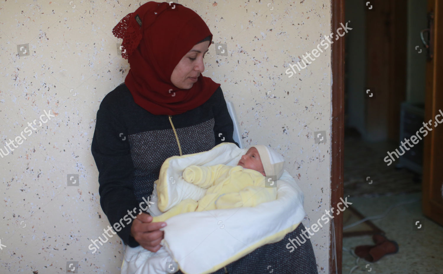 PALESTINIAN MOTHER SAMIRA NIMR HOLDS HER Editorial Stock Photo - Stock ...