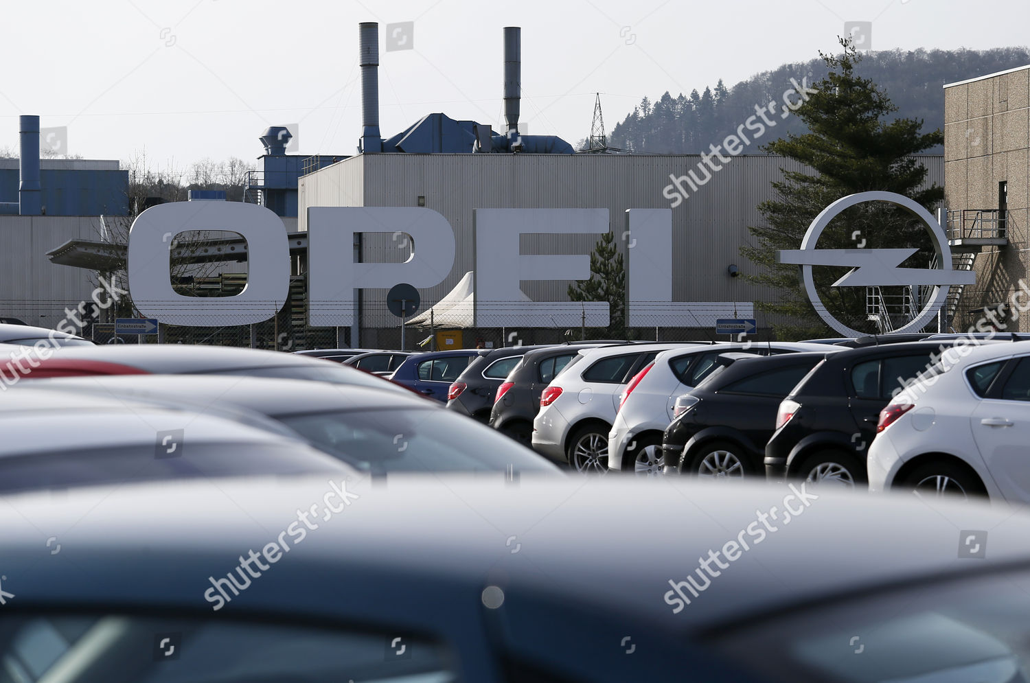 Opel Logo Front Factory German Opel Editorial Stock Photo - Stock Image ...