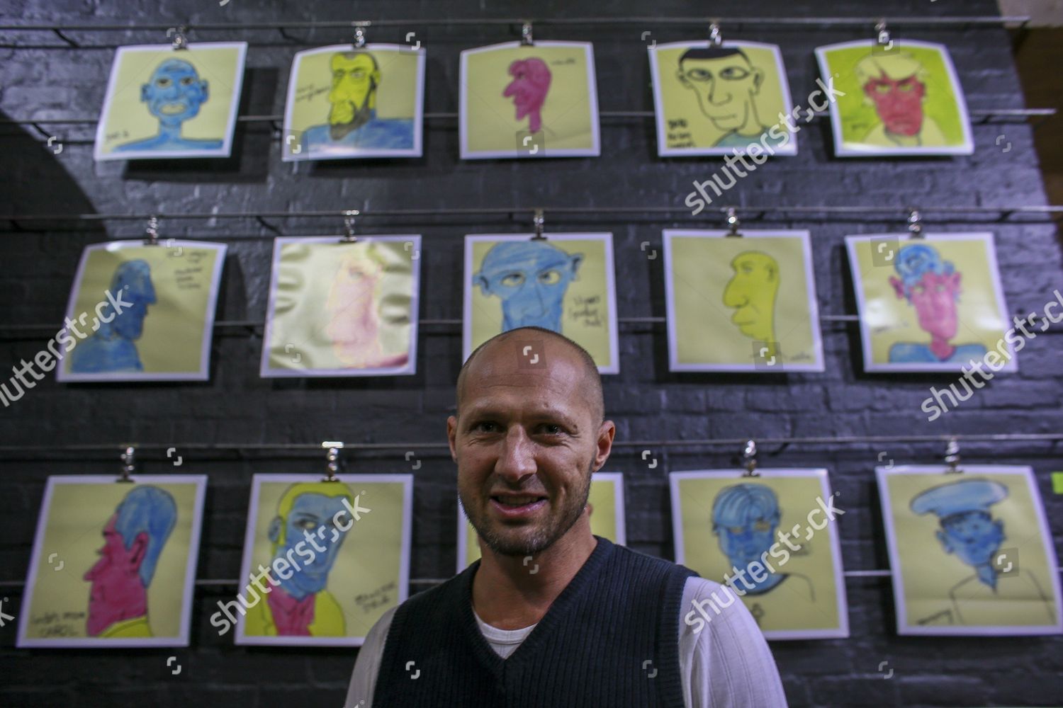 South African Artist Conn Bertish Poses Editorial Stock Photo - Stock ...