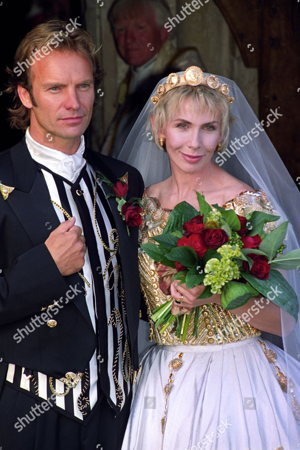 ROCK STAR STING L HIS BRIDE Editorial Stock Photo - Stock Image ...