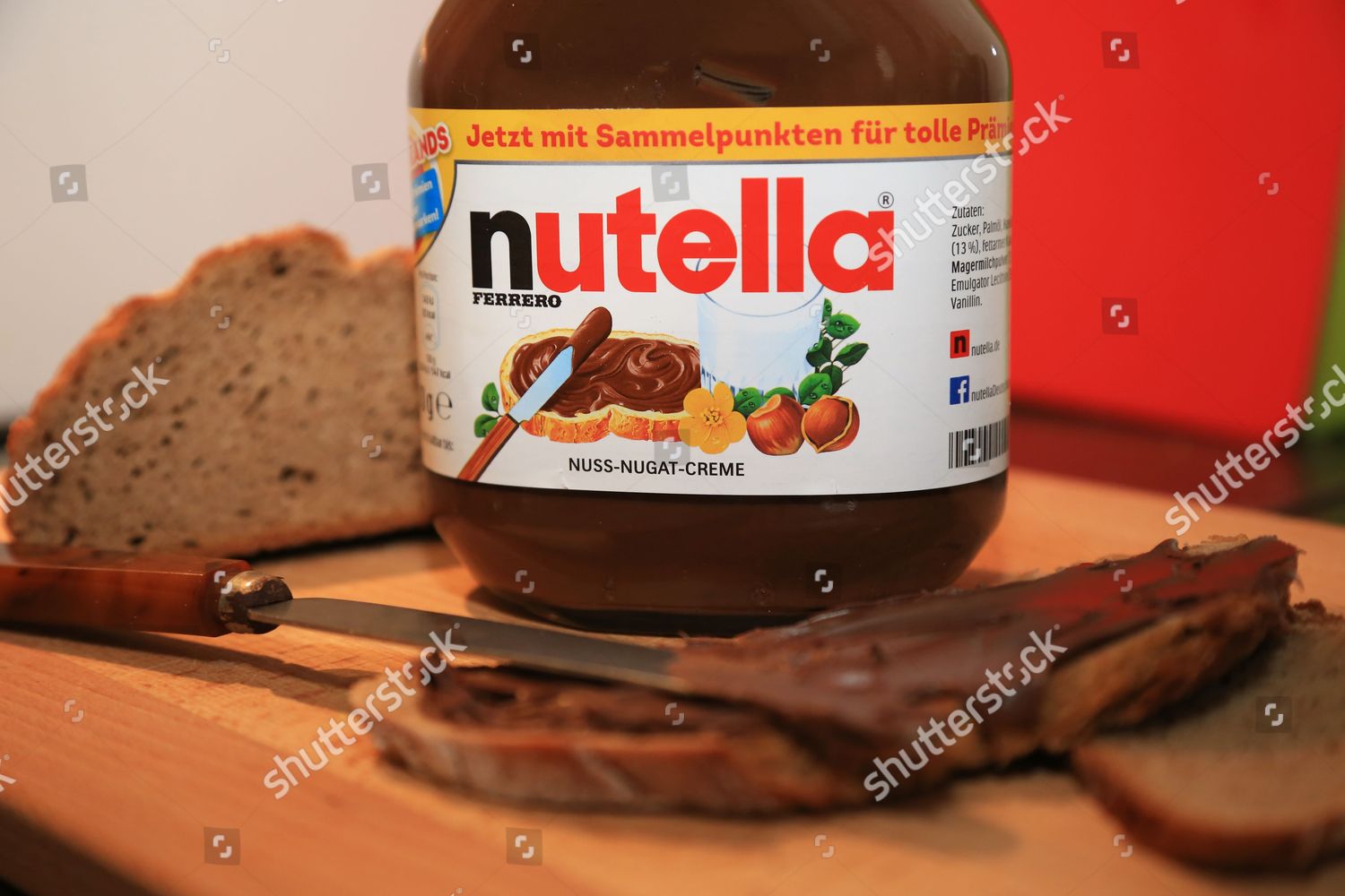Glass Hazelnut Cream Nutella By Italian Editorial Stock Photo - Stock ...