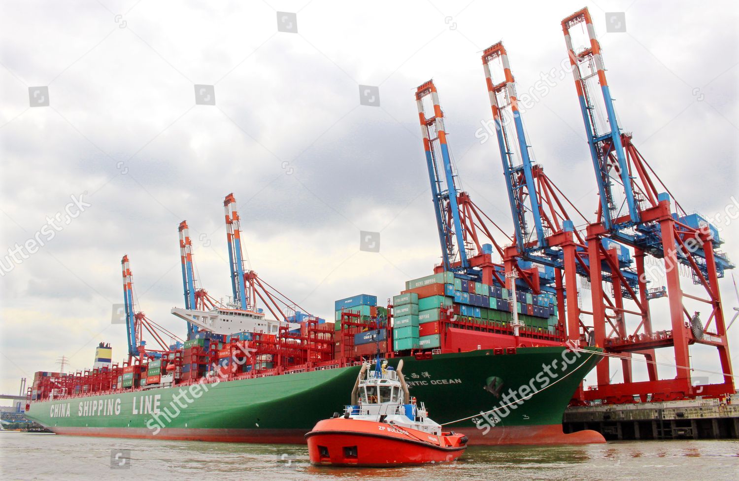 Cscl Atlantic Ocean Container Ship China Editorial Stock Photo - Stock ...