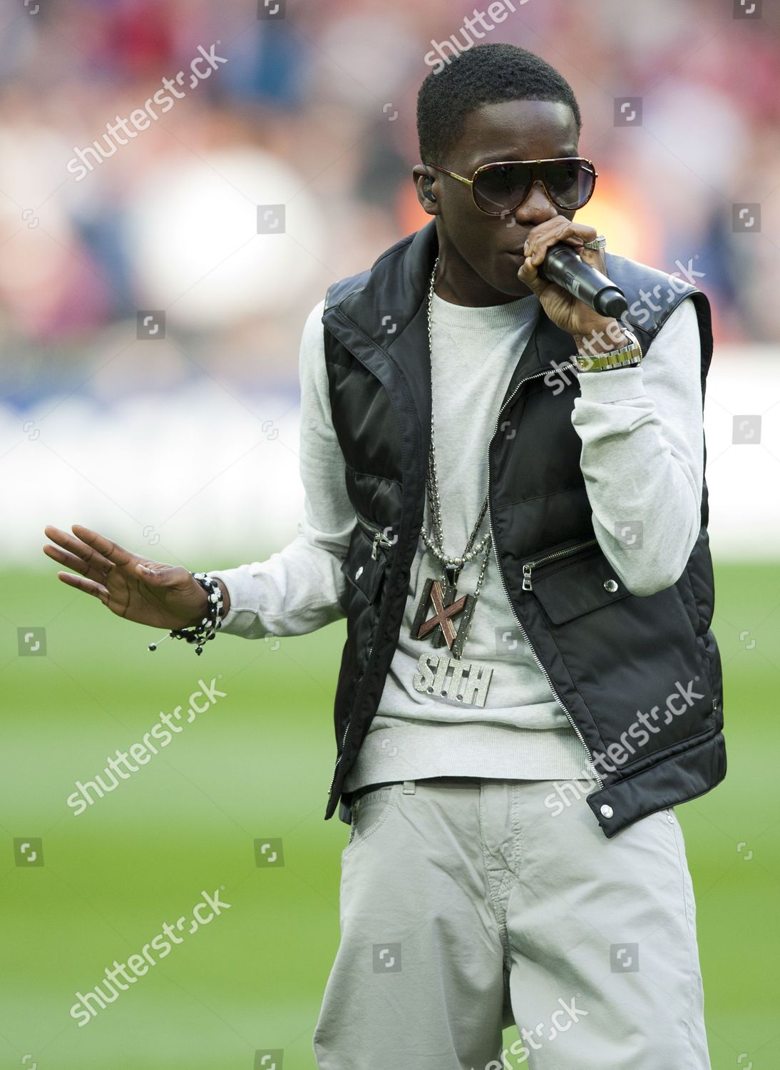 Rap Artist Chipmunk Performs During Pregame Editorial Stock Photo ...