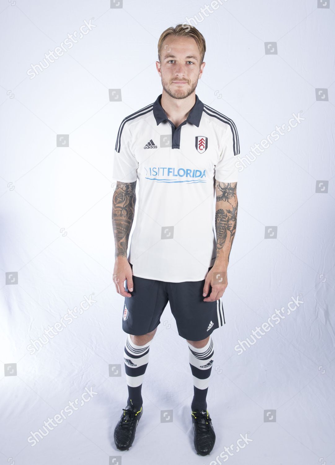 Adam Taggart During Portrait Session Fulham Editorial Stock Photo ...