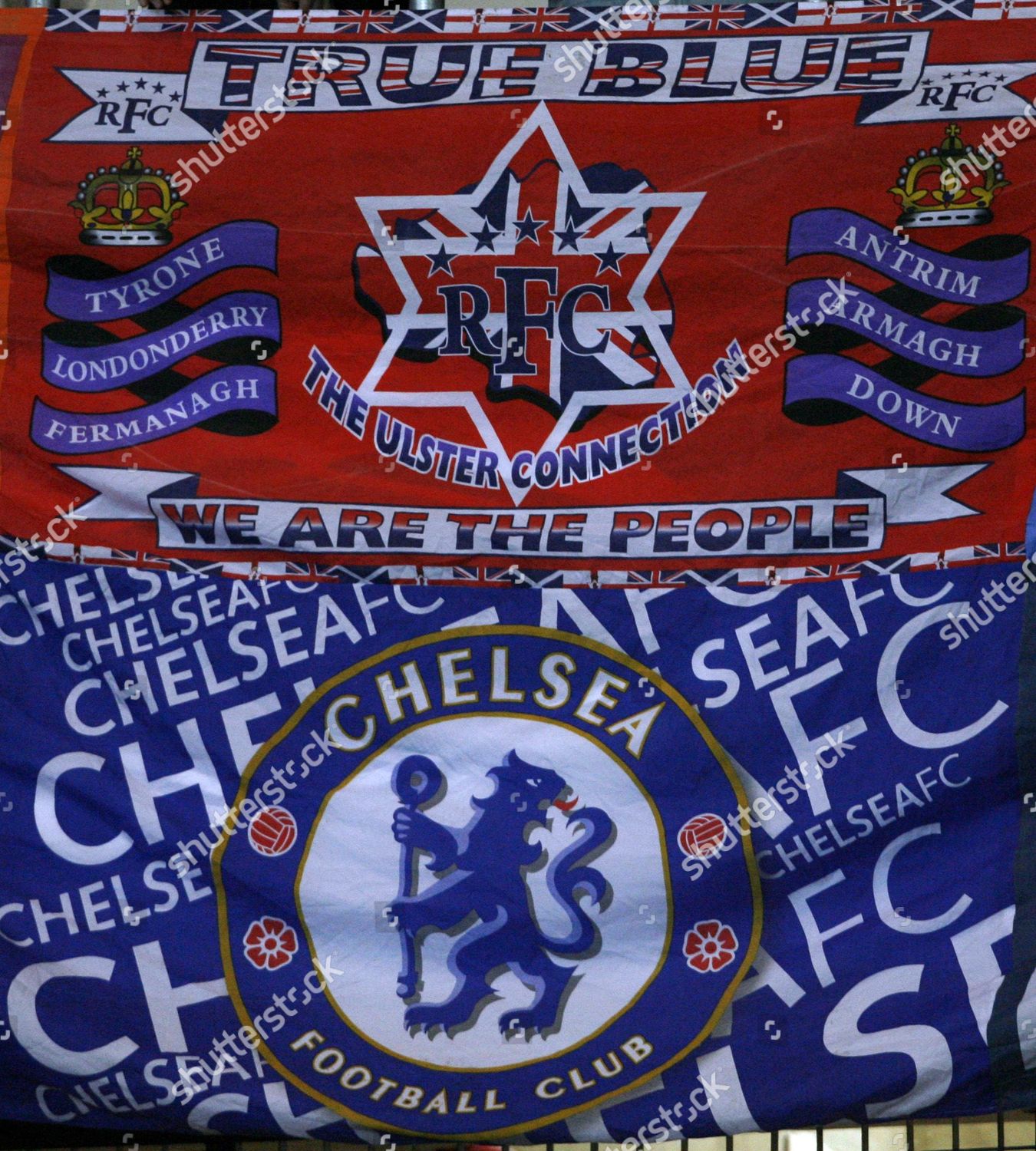 Chelsea Banners Inside Stadio Olimpico Turin Editorial Stock Photo ...