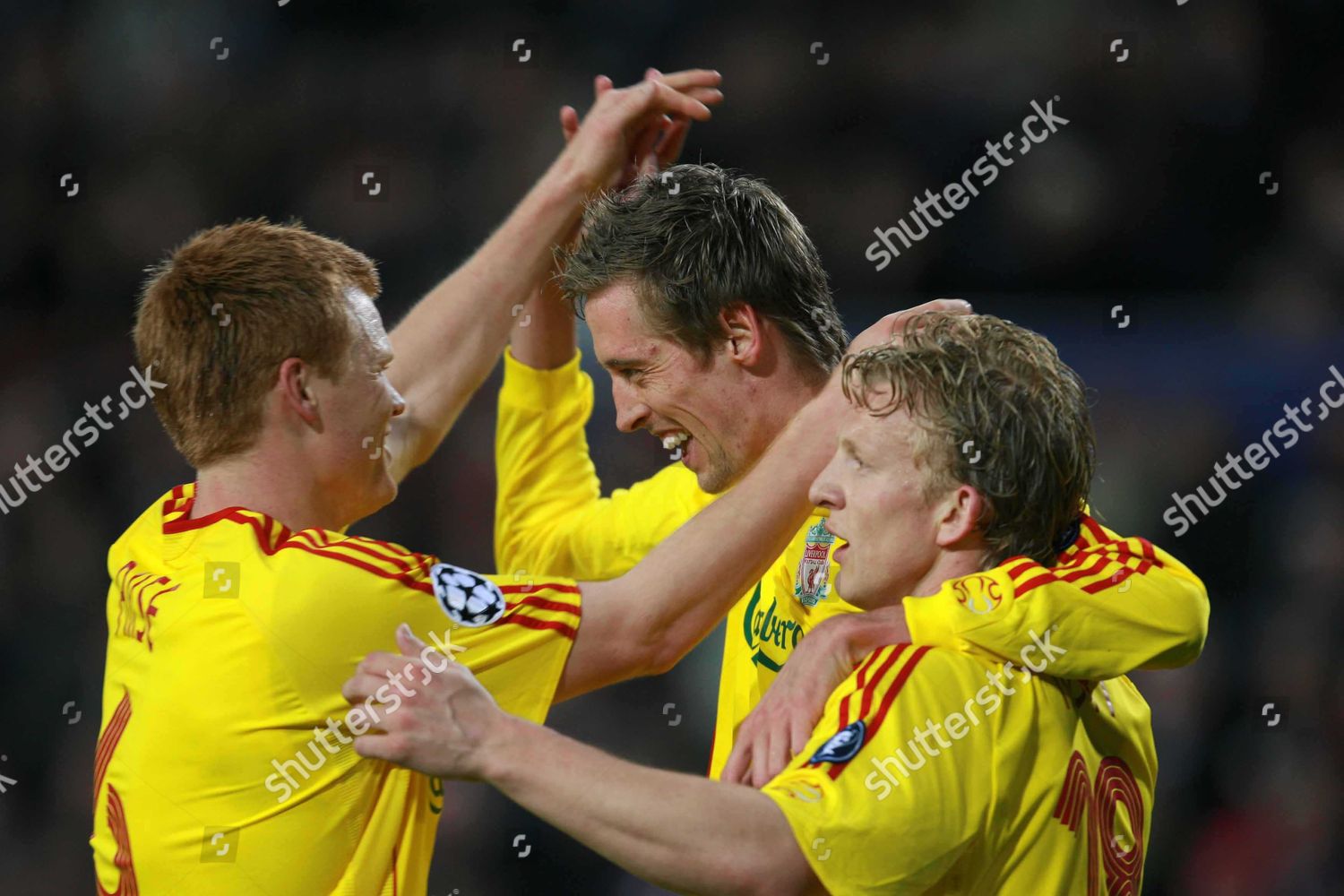 Peter Crouch Liverpool Celebrates Scoring Third Editorial Stock Photo ...