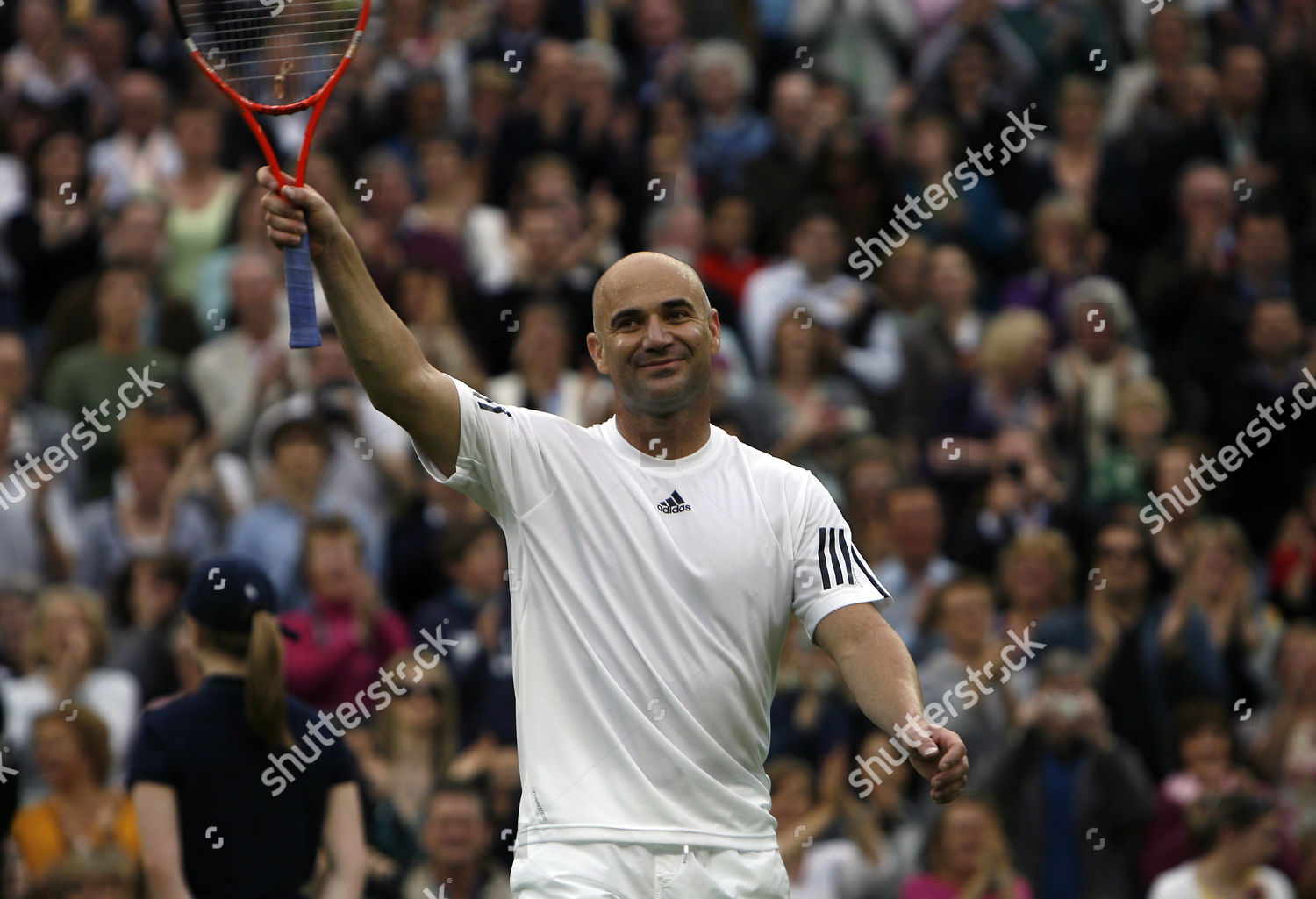 Andre Agassi Waves Crowd United Kingdom Editorial Stock Photo - Stock ... Andre Agassi Waves Crowd United Kingdom Editorial Stock Photo - Stock ...