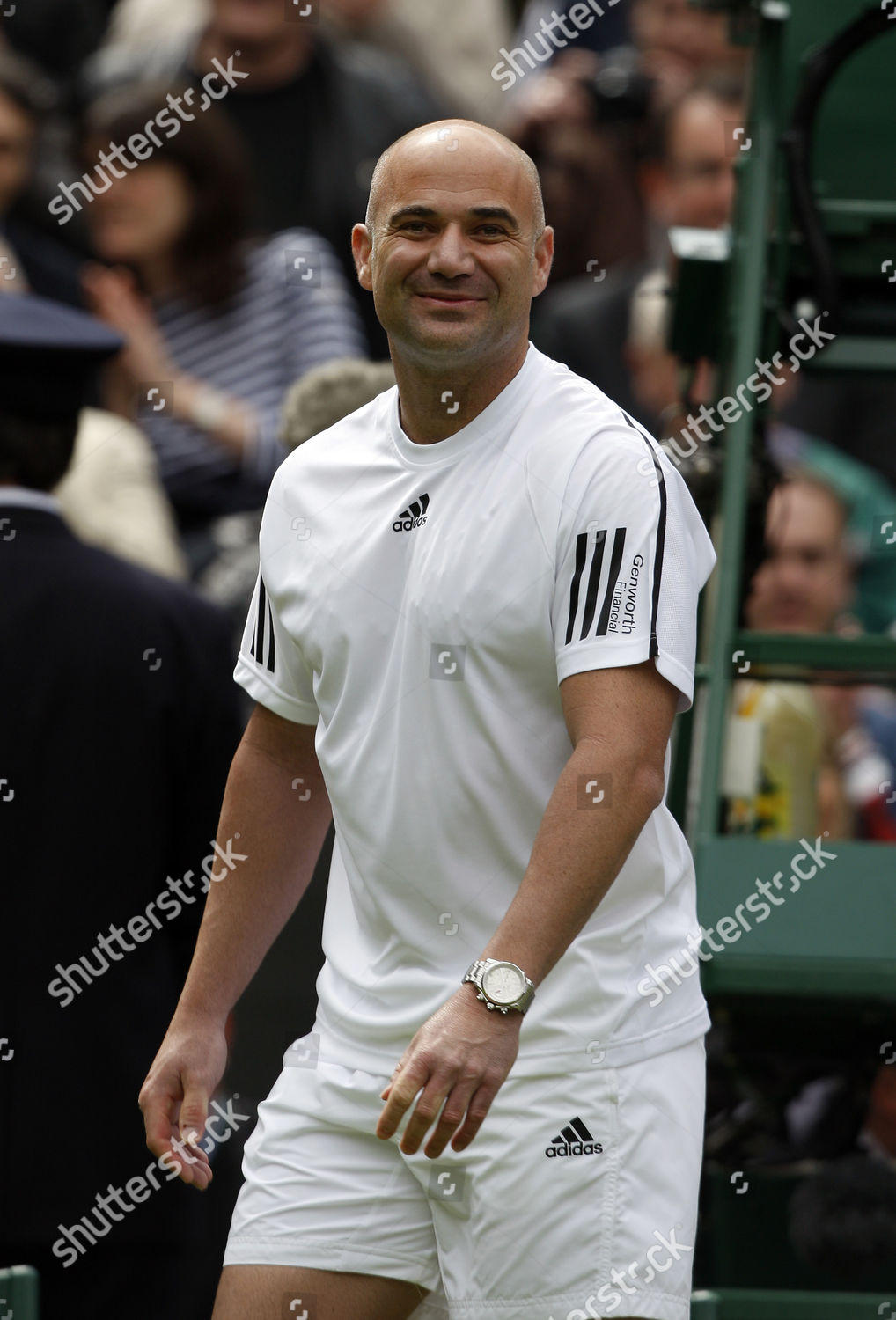 Andre Agassi Smiles Crowd United Kingdom Editorial Stock Photo - Stock ...