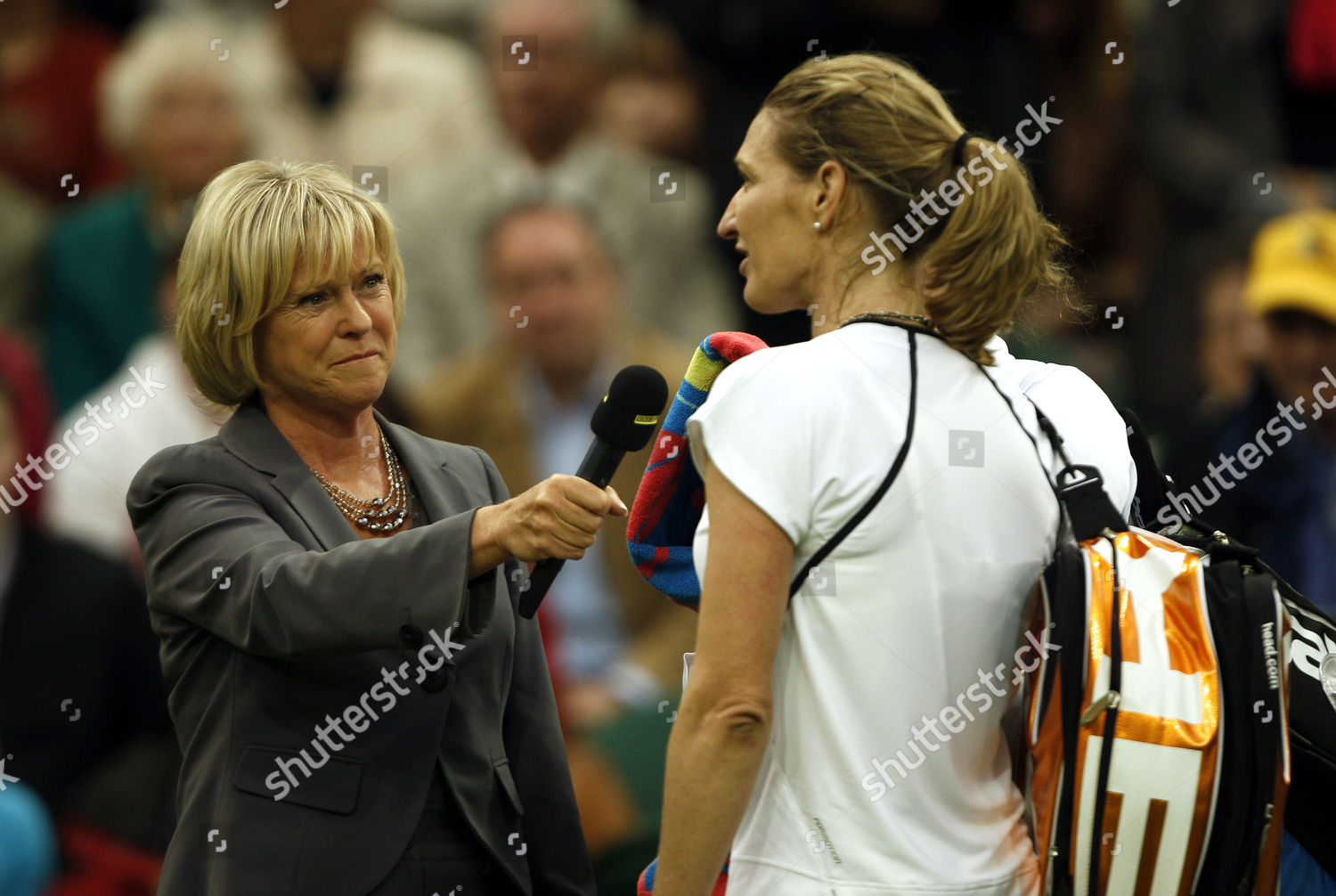 Sue Barker Interviews Steffi Graf After Editorial Stock Photo - Stock ...